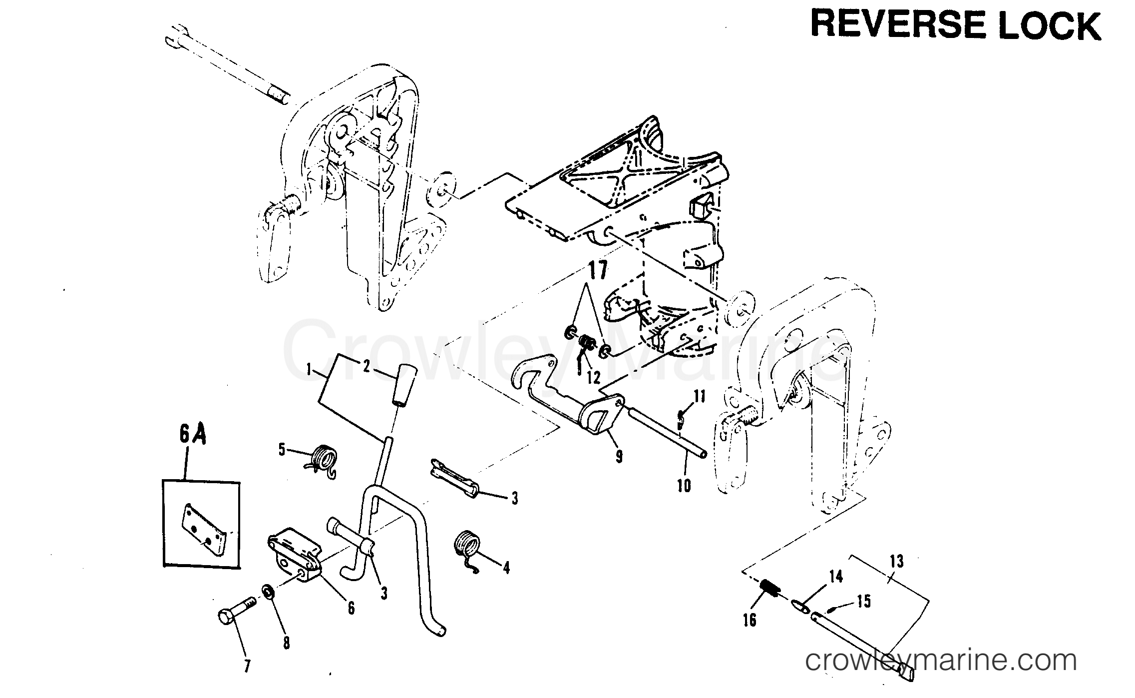 REVERSE LOCK - 1987 Outboard 3.5 [M] 7003207 | Crowley Marine