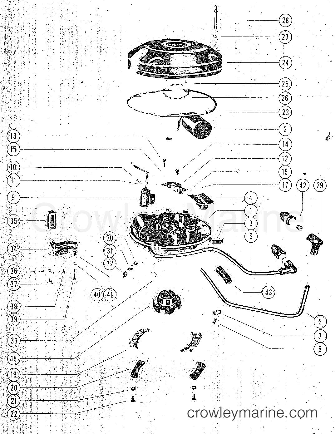 MAGNETO ASSEMBLY, COMPLETE (SCINTILLA) - All Years Outboard MARK 5, KF5 ...