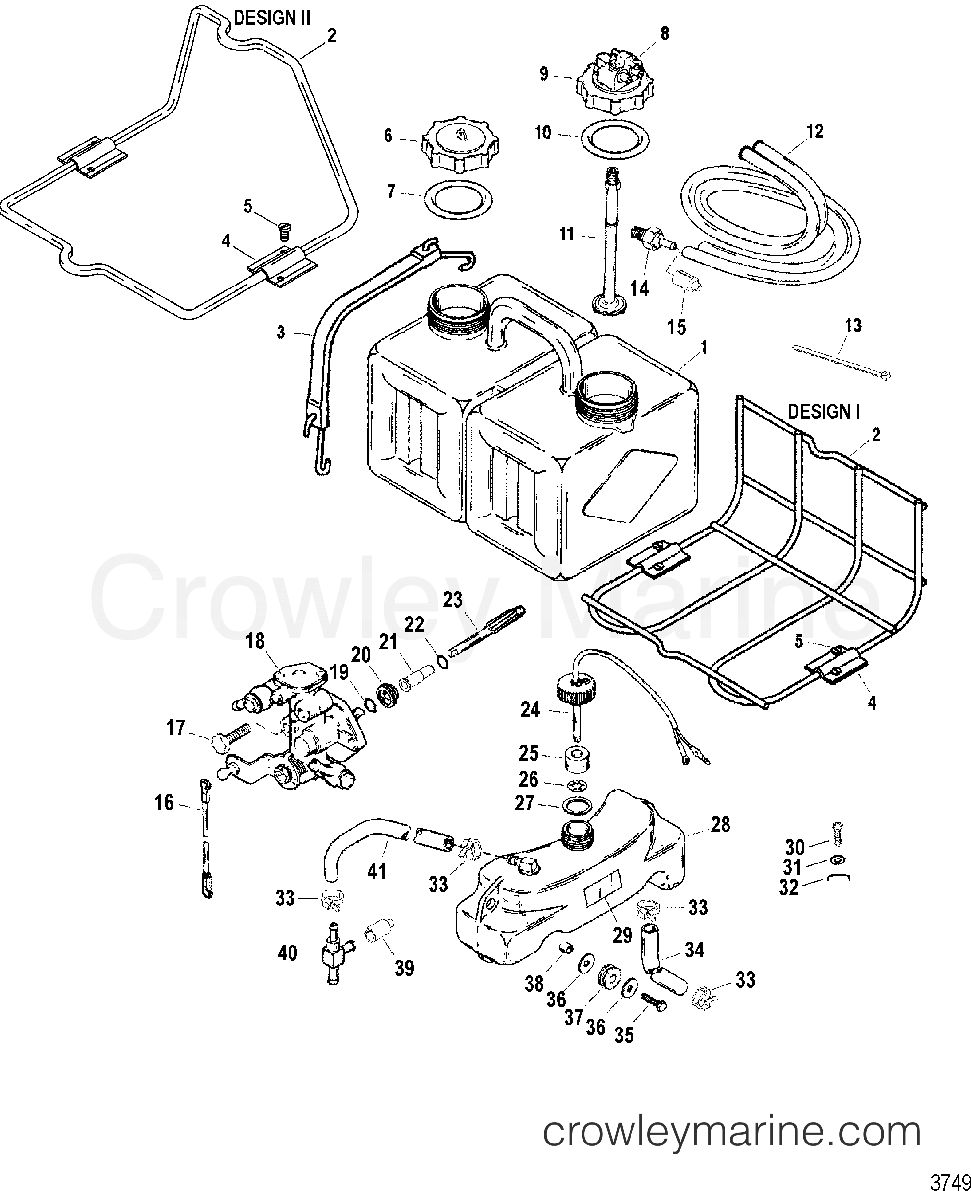 OIL INJECTION COMPONENTS - 2000 Sport Jet 175XR2 [JETPUMP] H74SP10WD ...