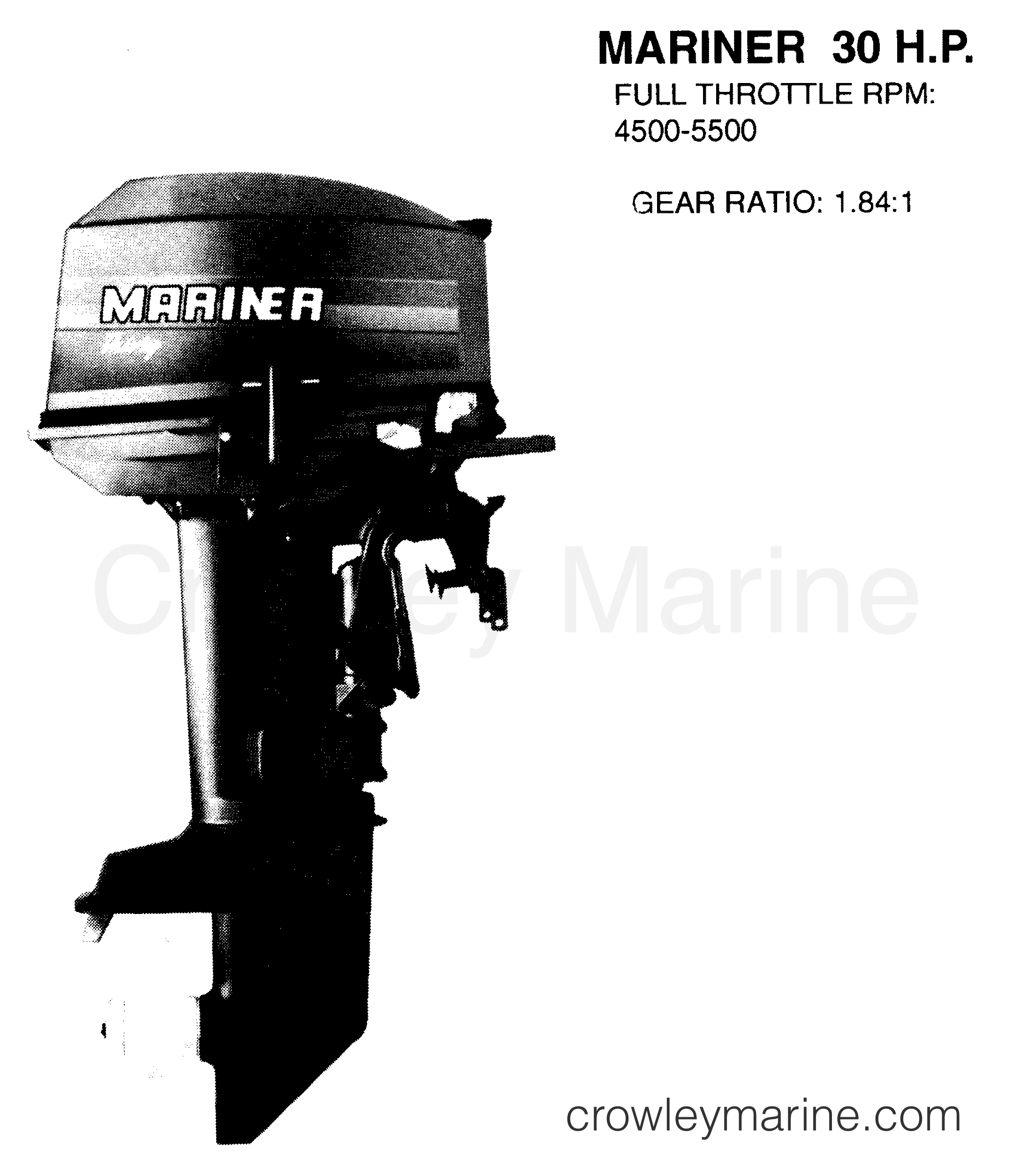 PROP CHART - 1980 Outboard 30 7030320 | Crowley Marine