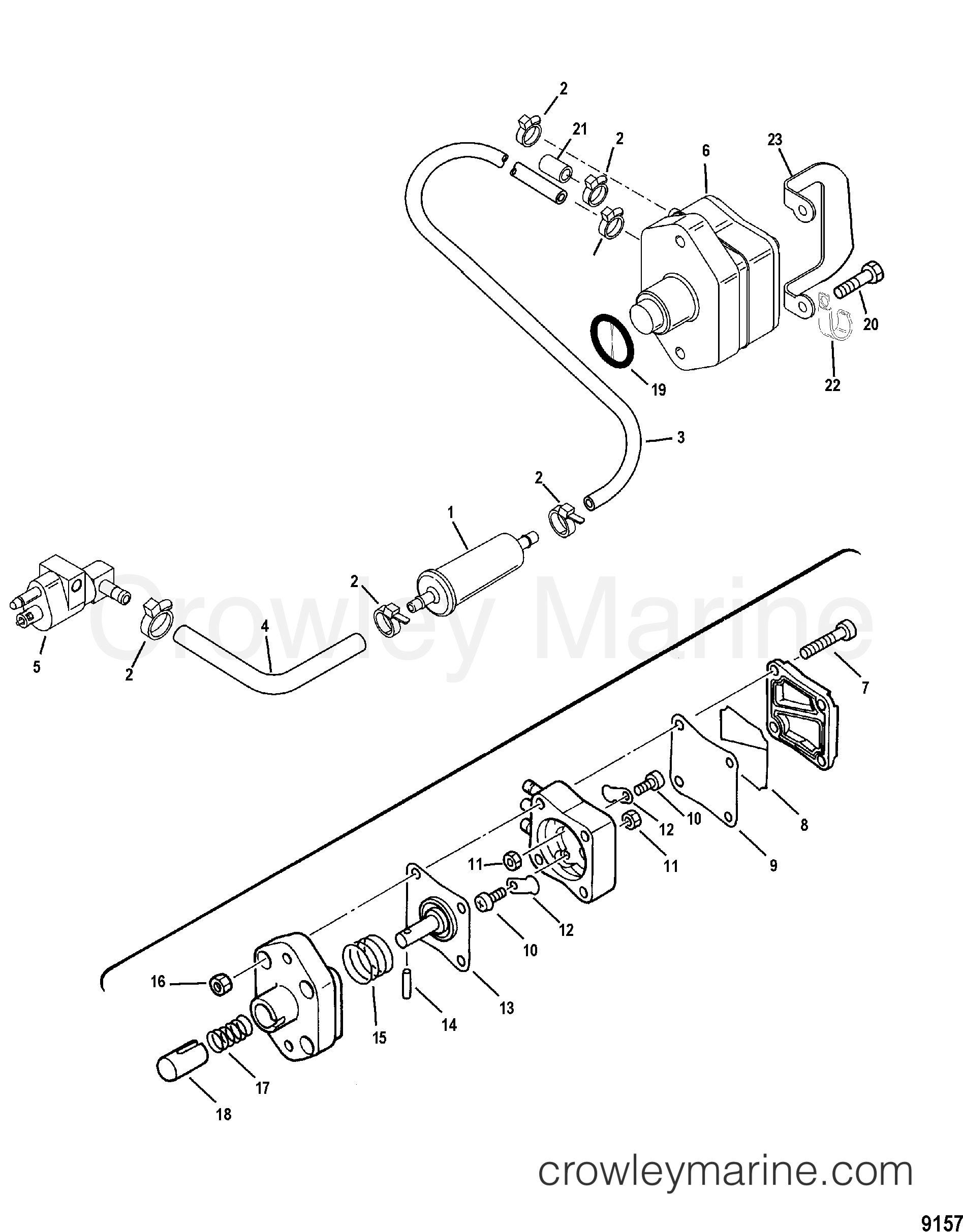 FUEL PUMP - 2001 Outboard 40 [ELPT/BF 4] 7F40452KD | Crowley Marine