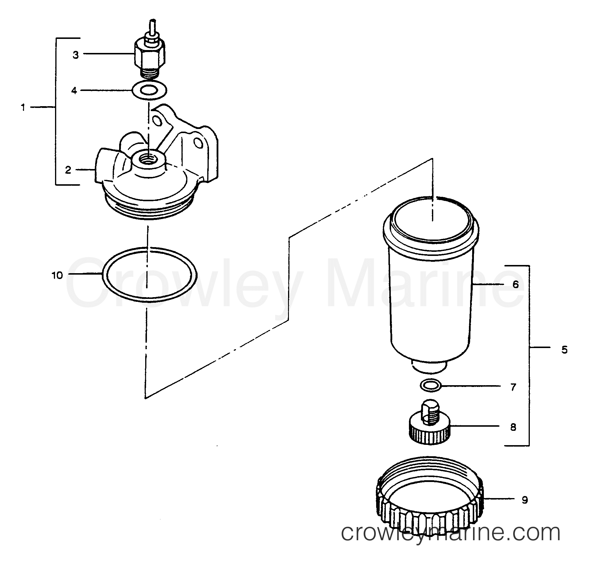 WATER SEDIMENTER FIGURE 1-G4 - All Years Inboard Engine HINO DIESEL ...