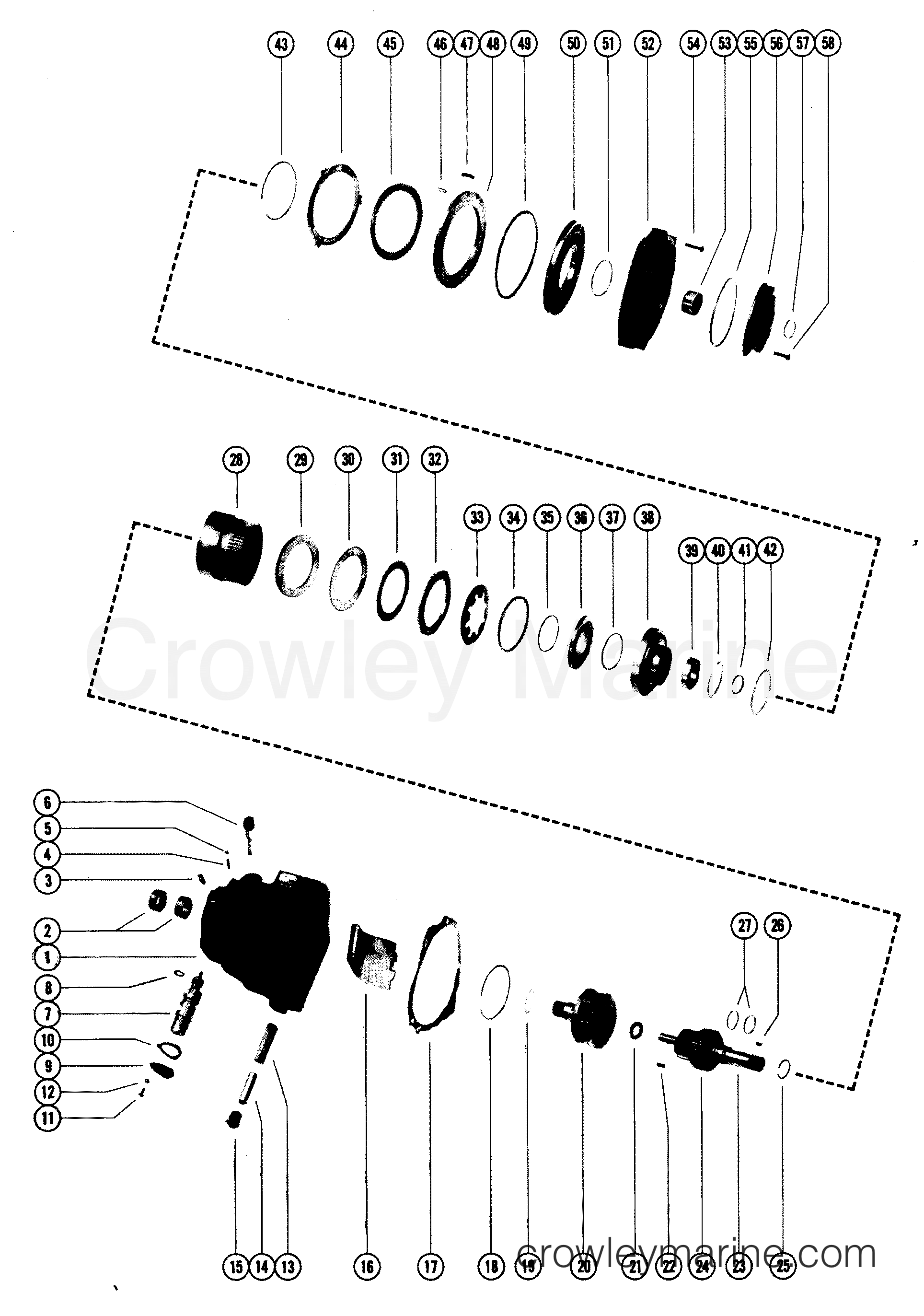 71 AND 72 SERIES TRANSMISSION (STERN DRIVE) - Various Years Rigging ...