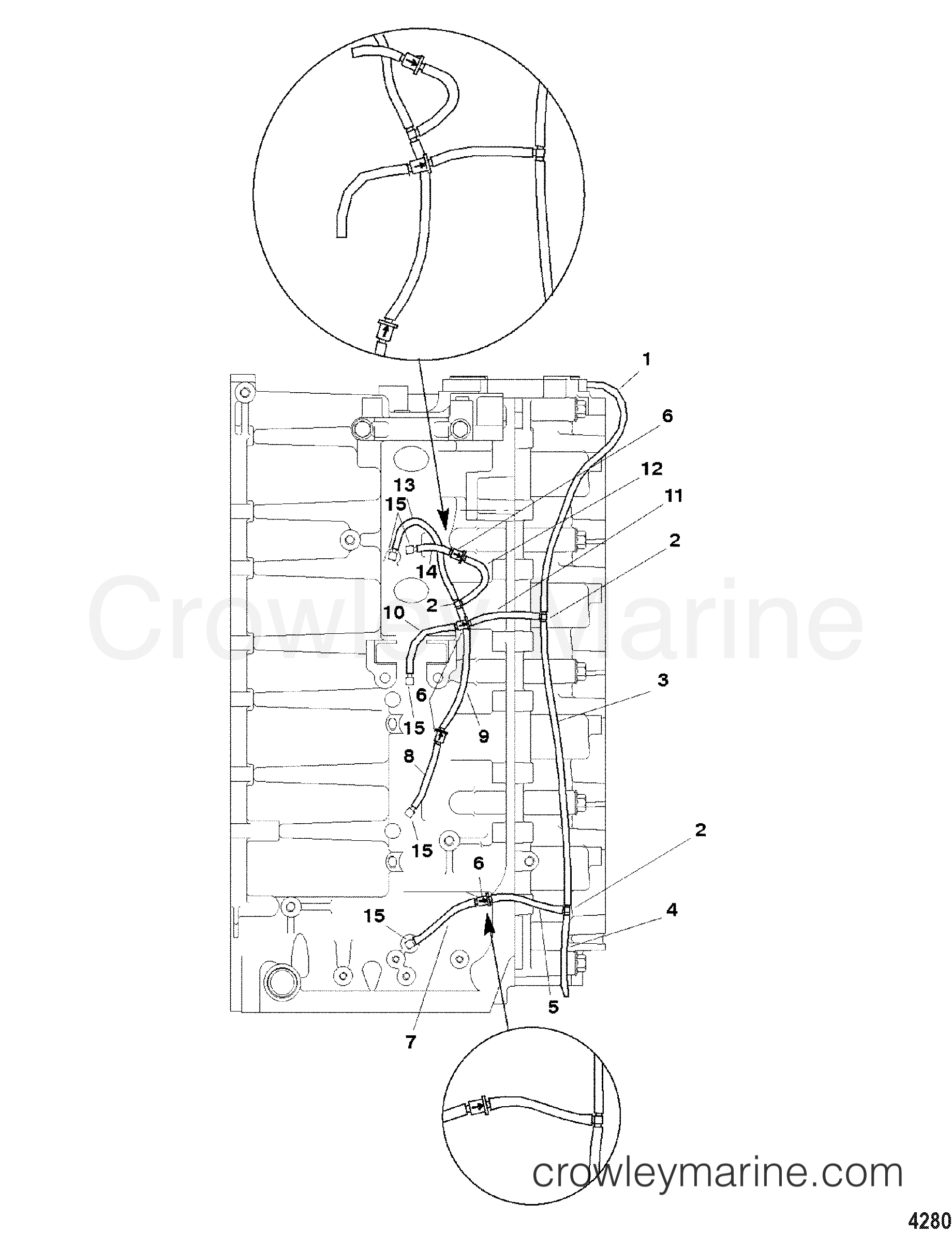 BLEED SYSTEM - 2005 Outboard 115 [ELPTO] 7115412TB | Crowley Marine
