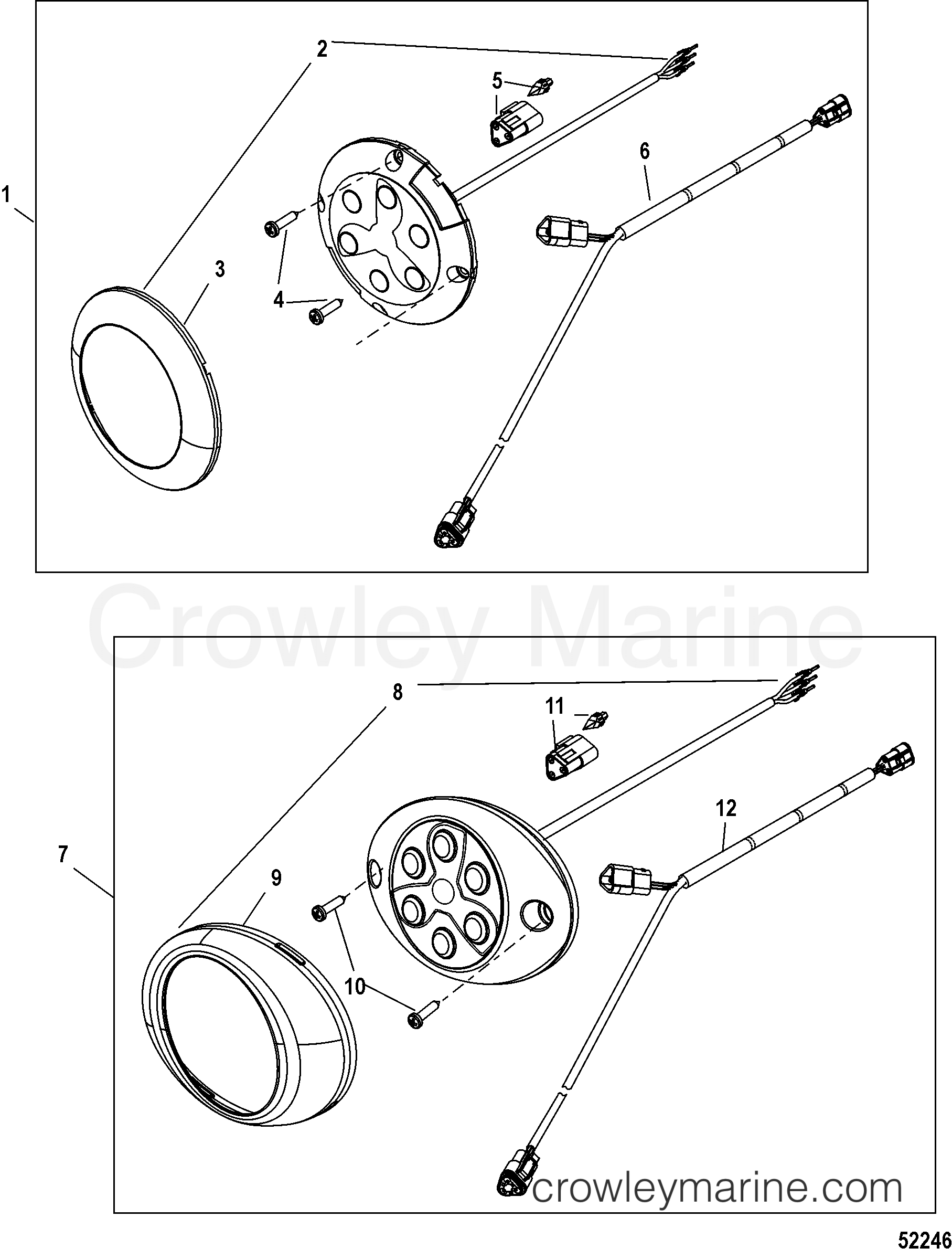 MOVING PROP ALERT LIGHT AND Y HARNESS, ROUND / OVAL - Various Years ...