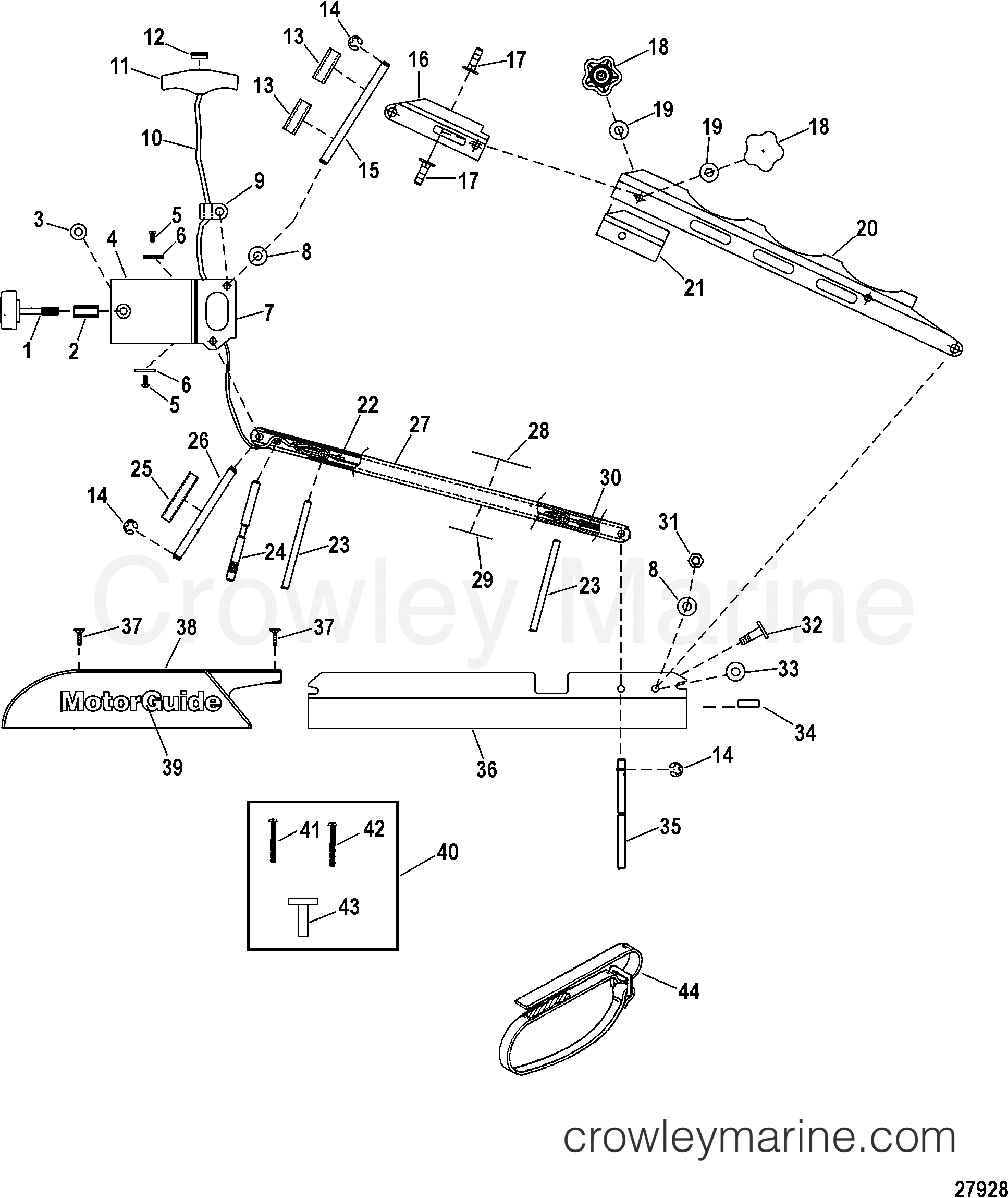 24R BOW (WHITE)(MST924SW) - 2004 Electric Trolling Motor 12V ...