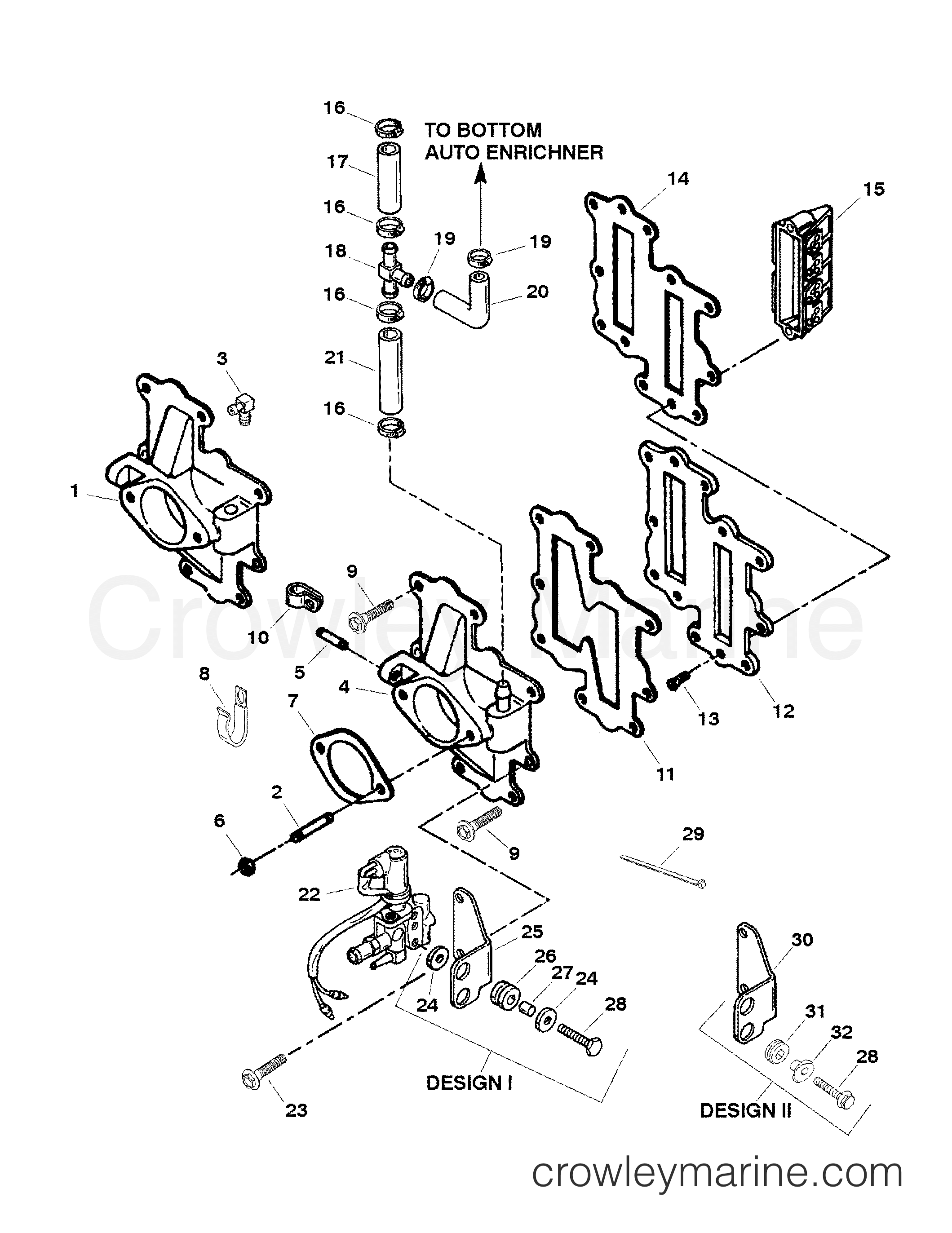 REED PLATE AND AUTO ENRICHNER - 1996 Sport Jet 120 [JETPUMP] H63SP20SD ...