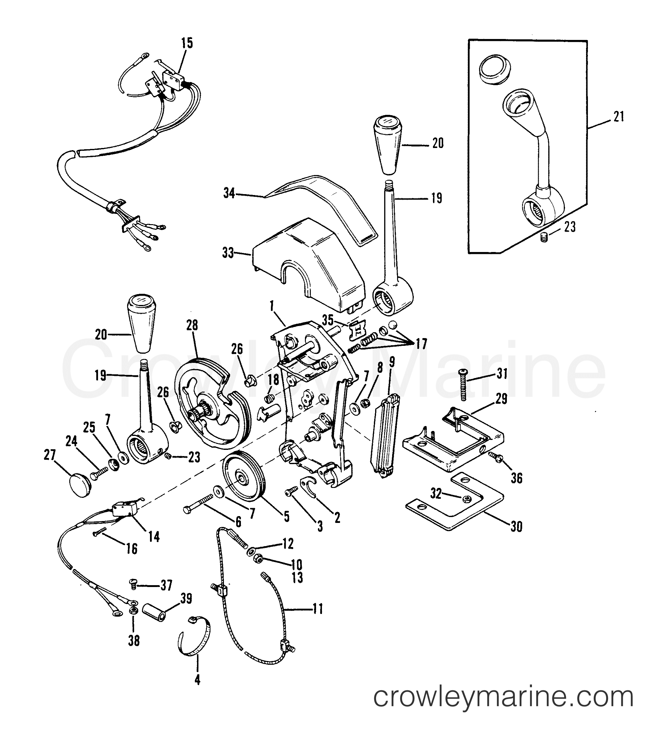 REMOTE CONTROL ASSEMBLY (93800A5, A11, A13, A17,A19,A23,A25) - Various ...