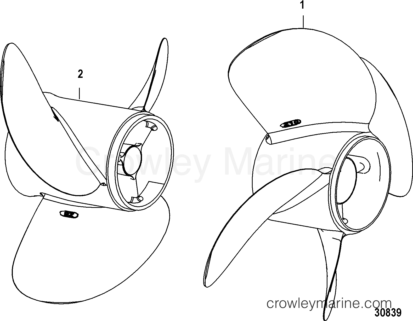 PROPELLERS, Z-SERIES - 2008 Stern Drive ZEUS DRV [PT 2.1:1] 5P4AZ54JH ...