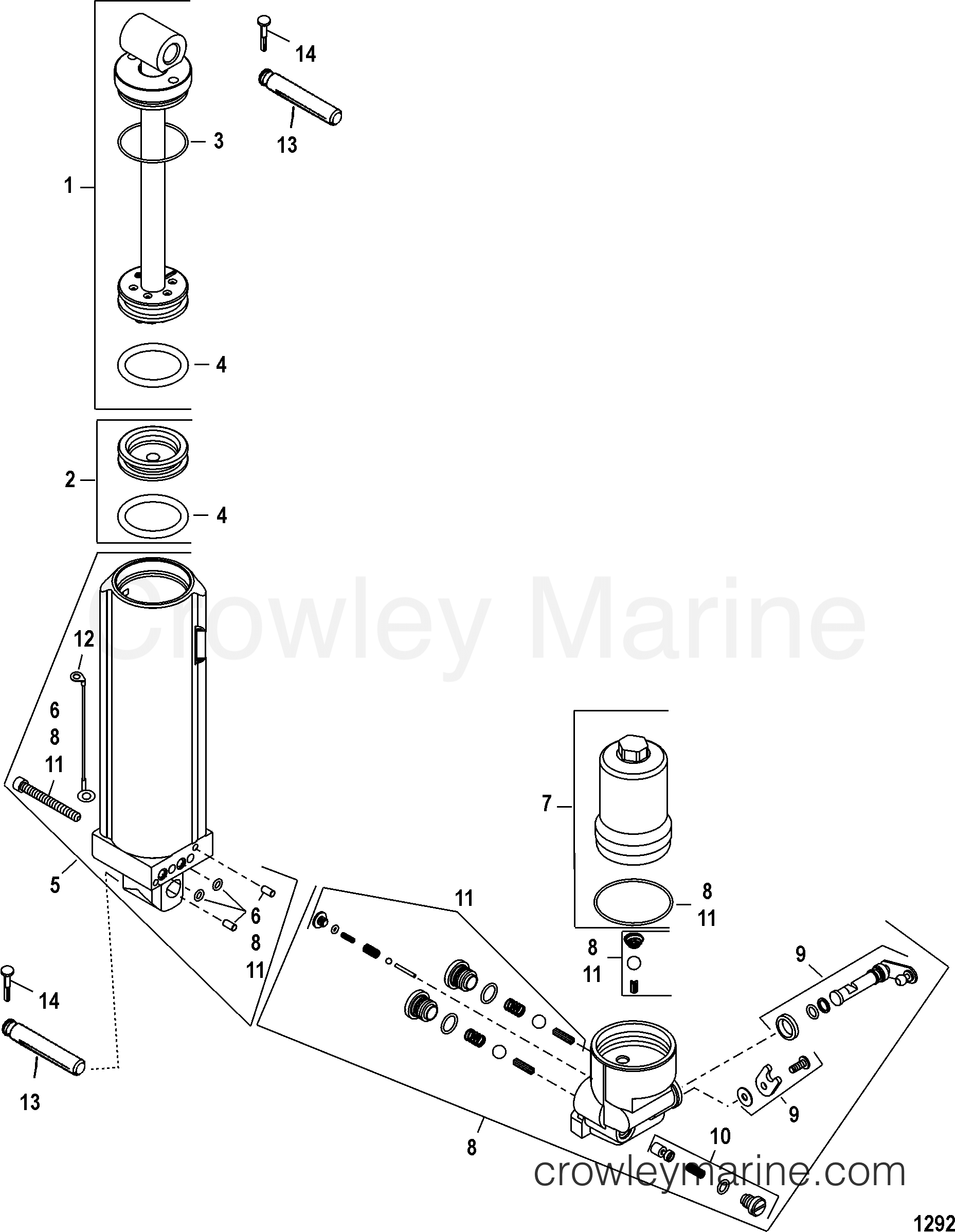MANUAL TILT - 2006 Outboard 30EFI [ELPT 4] 7E30453VZ | Crowley Marine