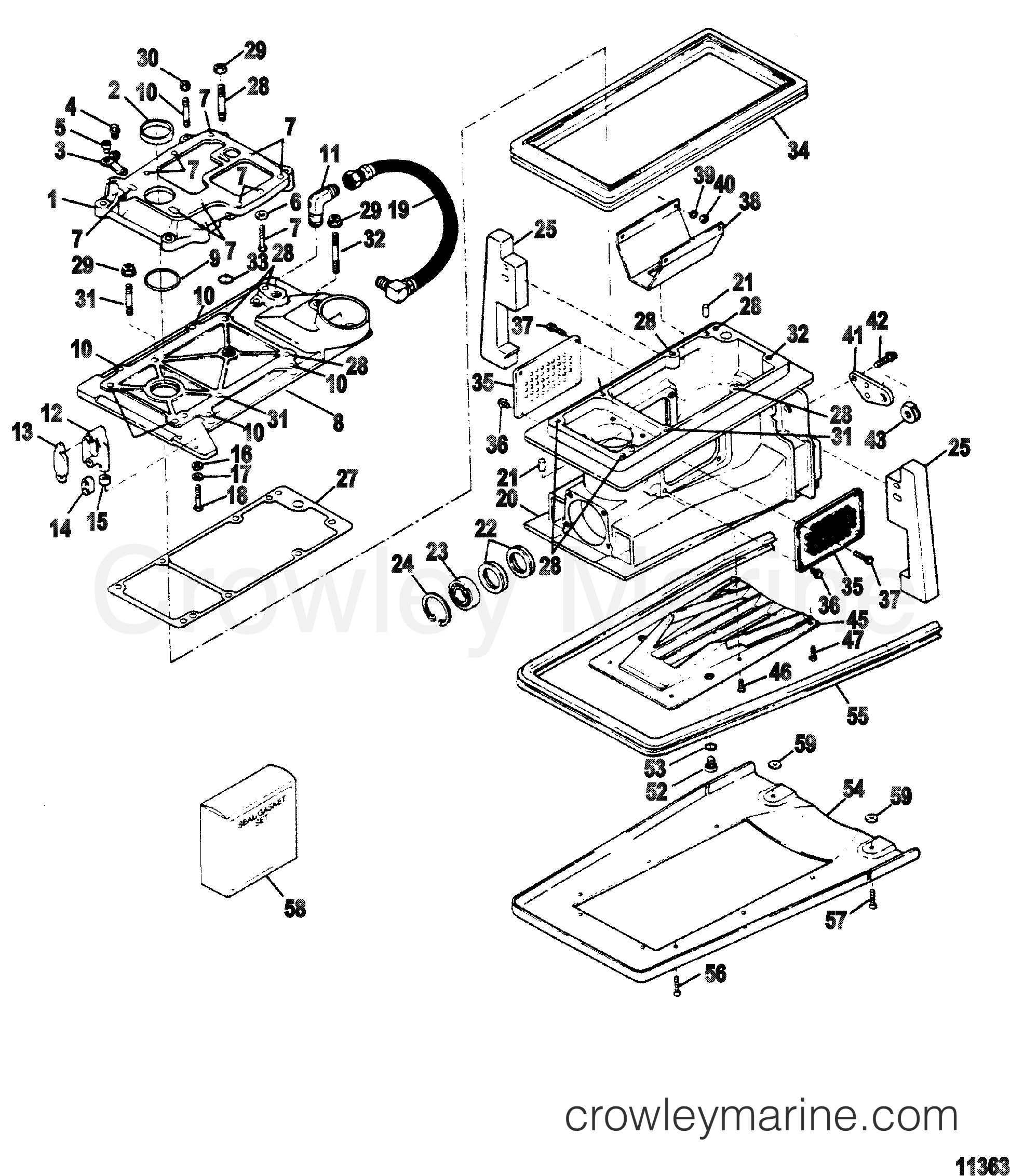 DRIVE HOUSING COMPONENTS(SPLINED DRIVE) - 1993 Sport Jet 90 H090J00NX ...