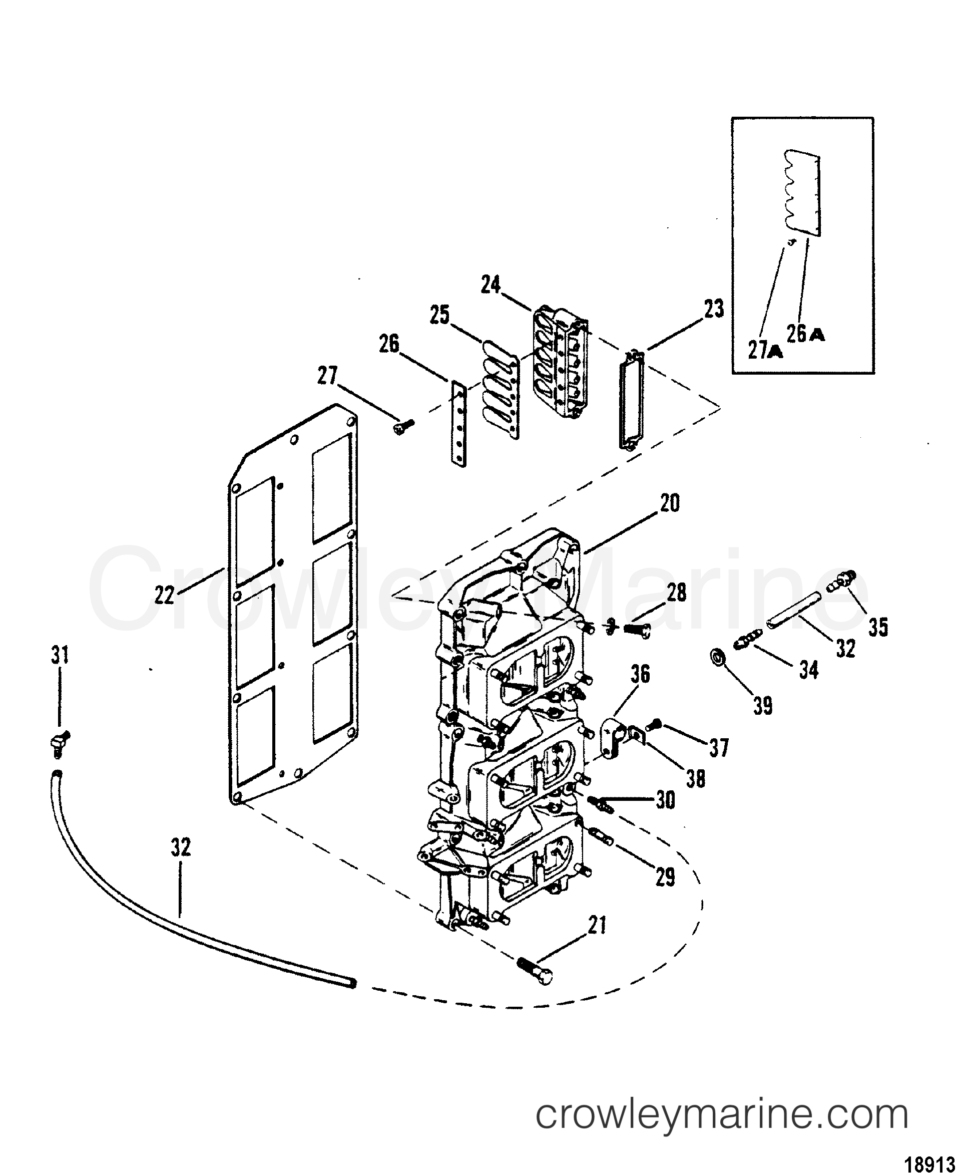 REED BLOCK - 1988 Outboard 175 [L] 1175412BD | Crowley Marine