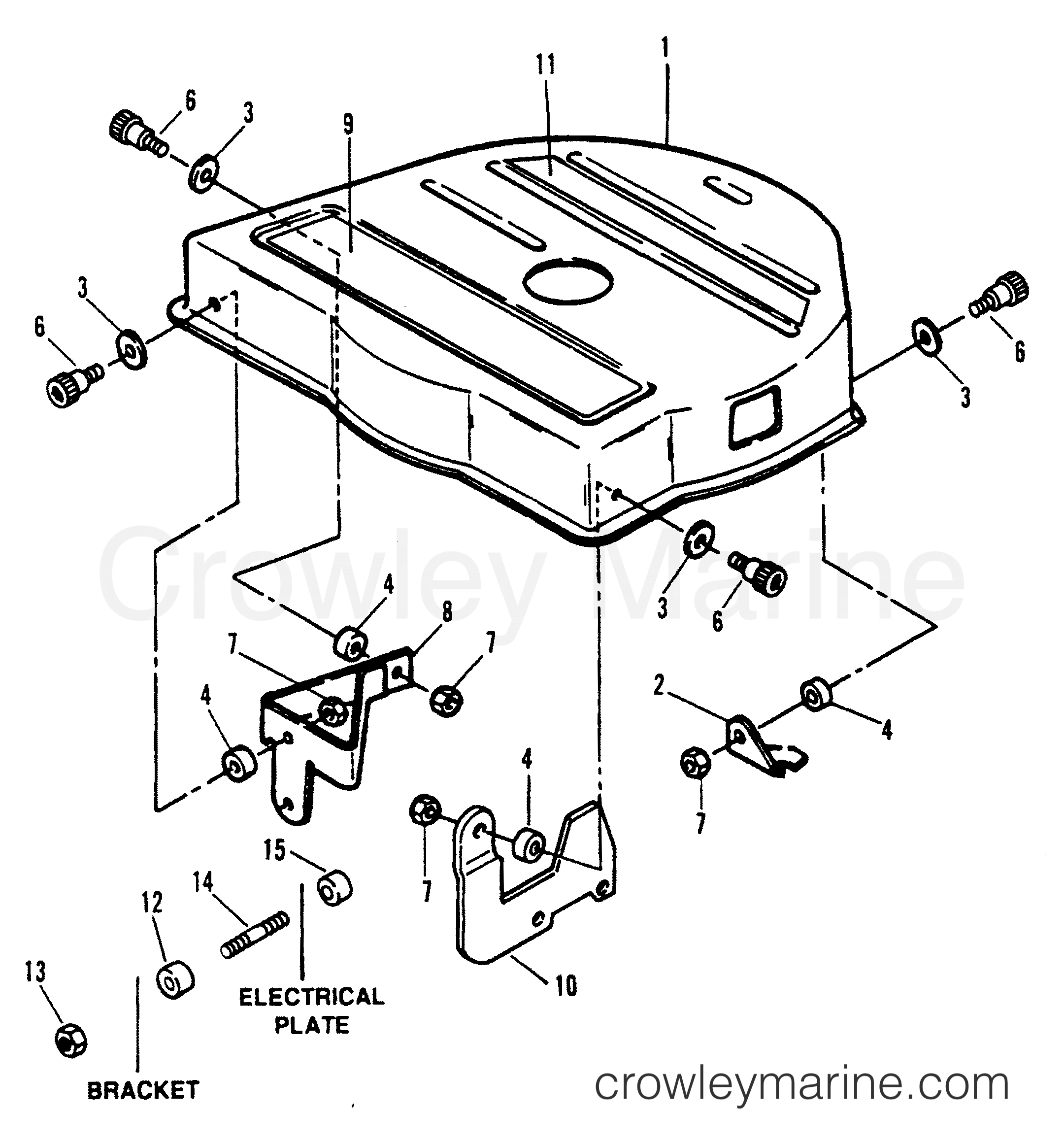 FLYWHEEL GUARD - 1995 Sport Jet 120 [JETPUMP] H63SP20RD | Crowley Marine
