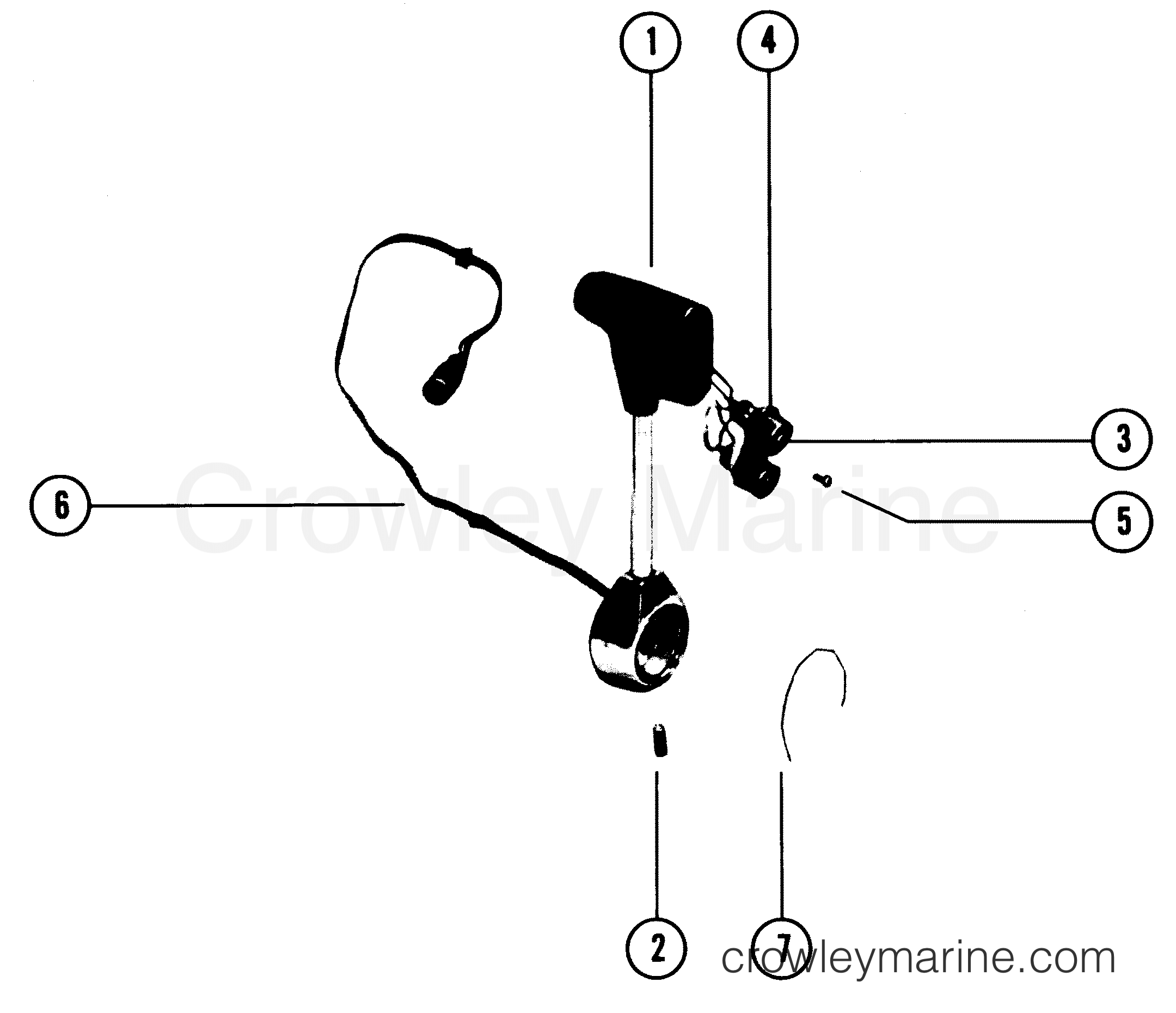 CONTROL HANDLE ASSEMBLY A - Various Years Rigging Remote Controls and ...