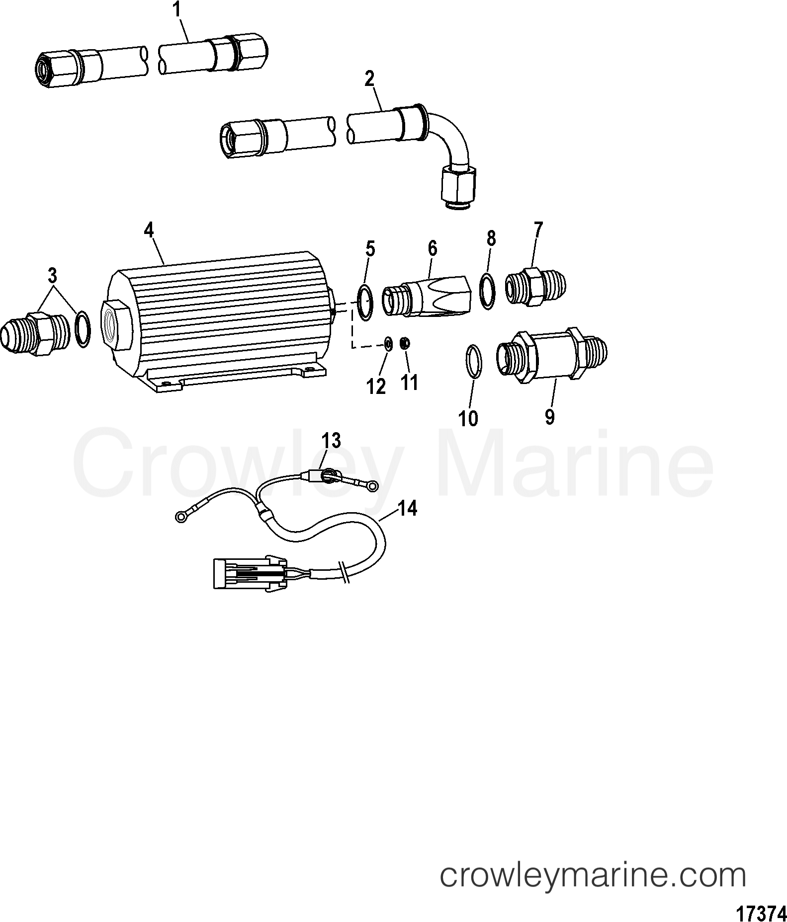 FUEL PUMP (REMOTE)(DESIGN I) - 2004 Race Stern Drive 1075 SCI [SSM6 ...