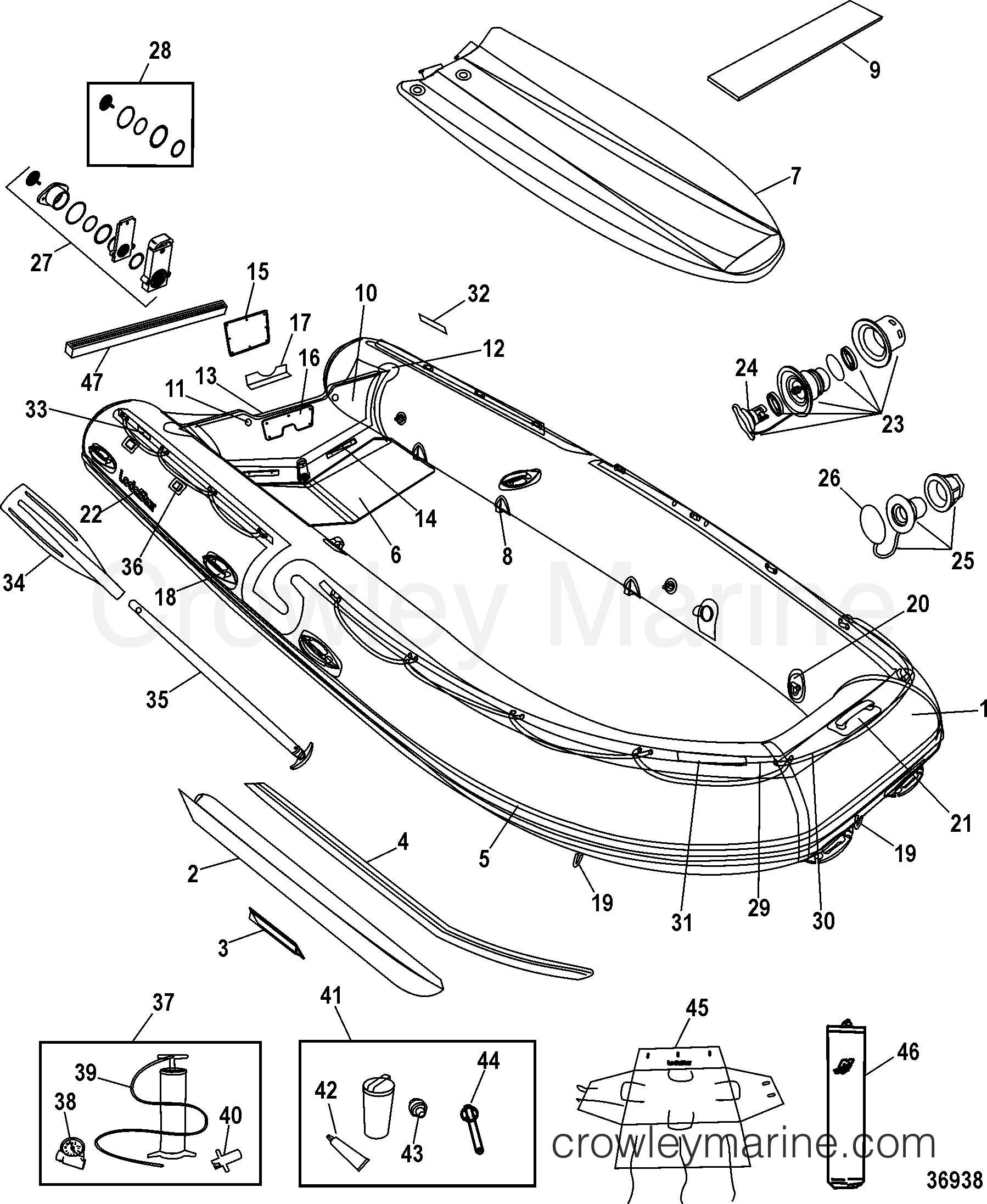 TRIMAX 3D-V MODELS(380 / 430) - 2009 Inflatable Boat [IB2] AA860003N ...
