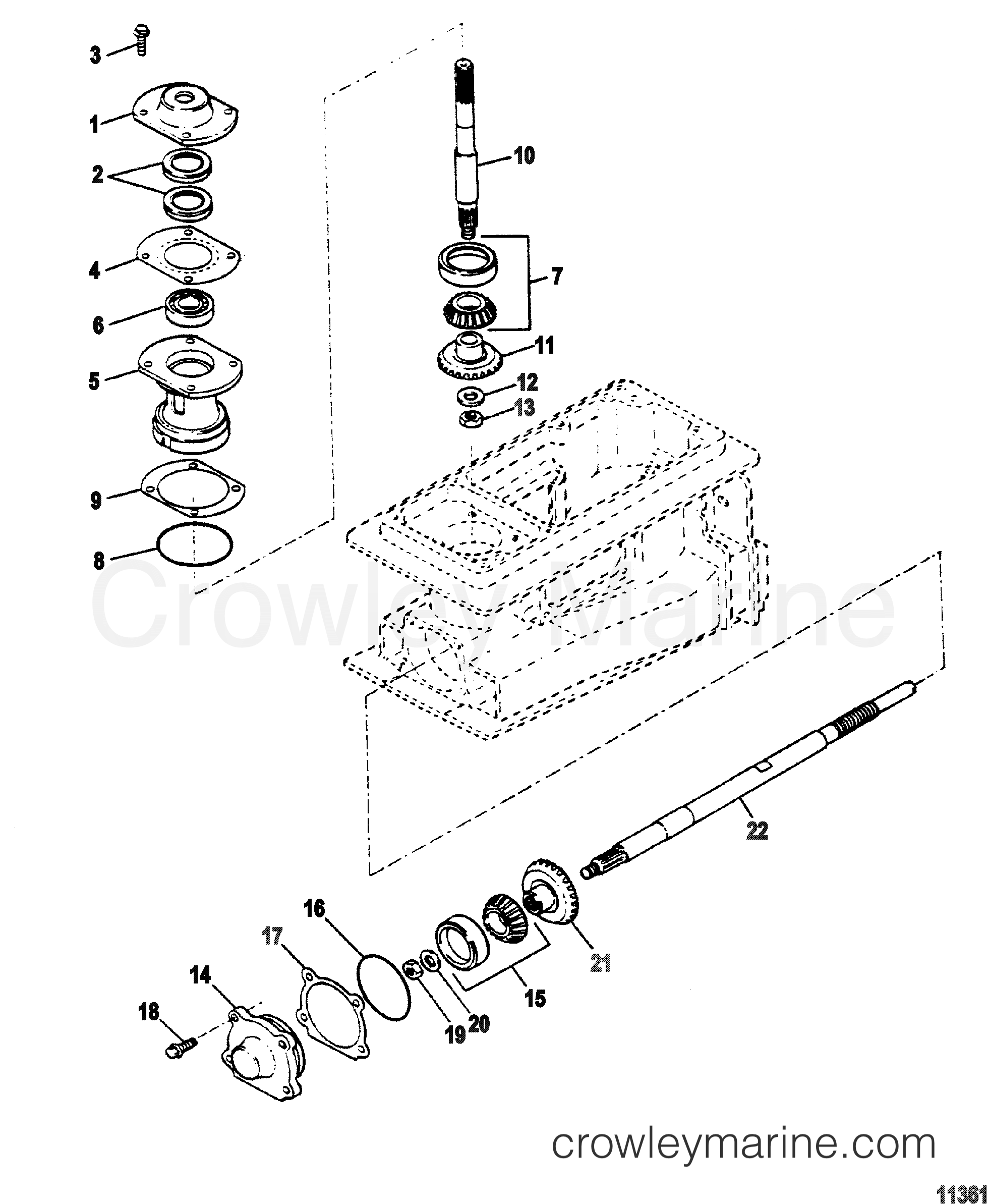 PINION AND IMPELLER SHAFT(THREADED DRIVE) - 1993 Sport Jet 90 H090J00NX ...