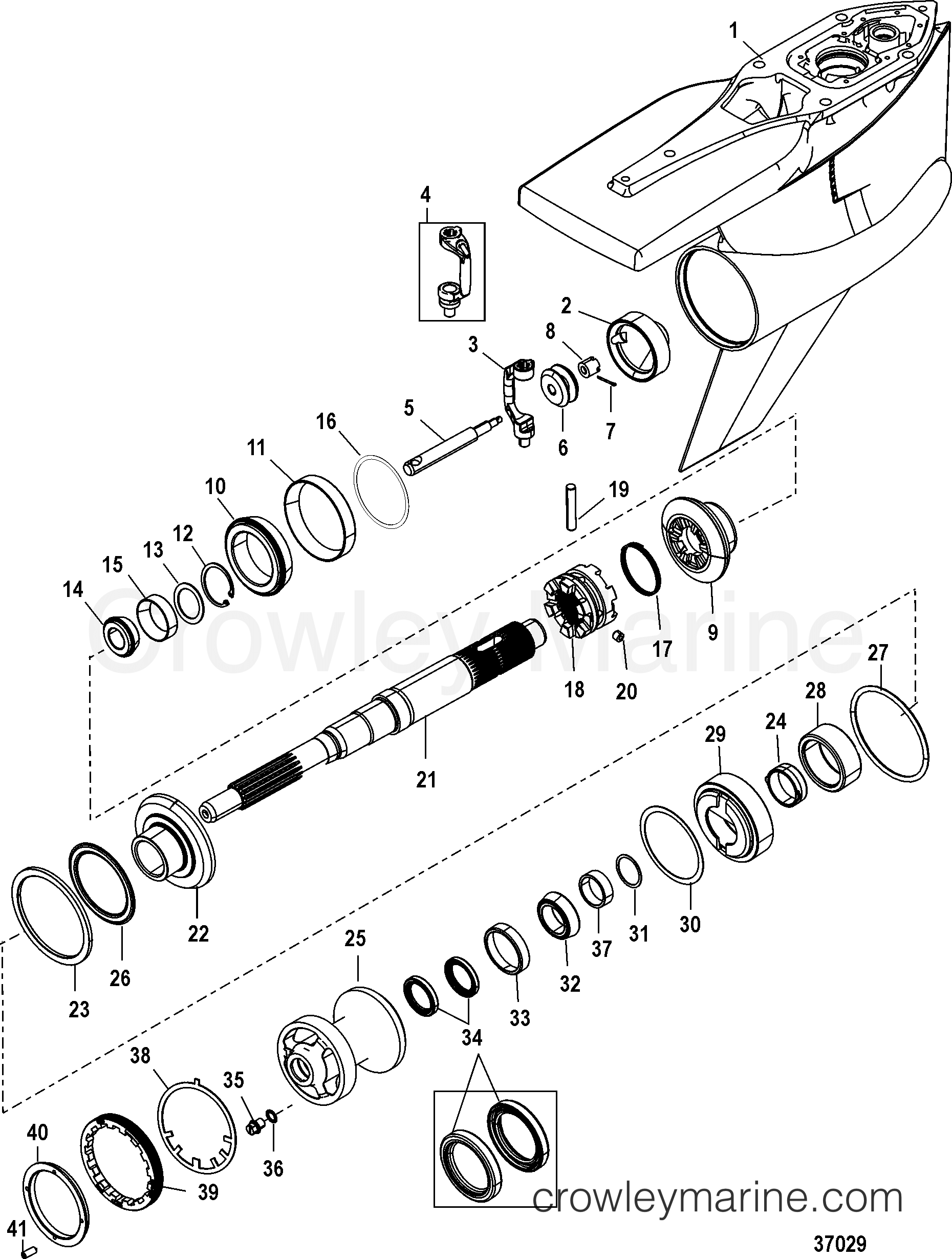 GEAR HOUSING, PROPELLER SHAFT - 2008 Miscellaneous CPO [XXL 4 ...
