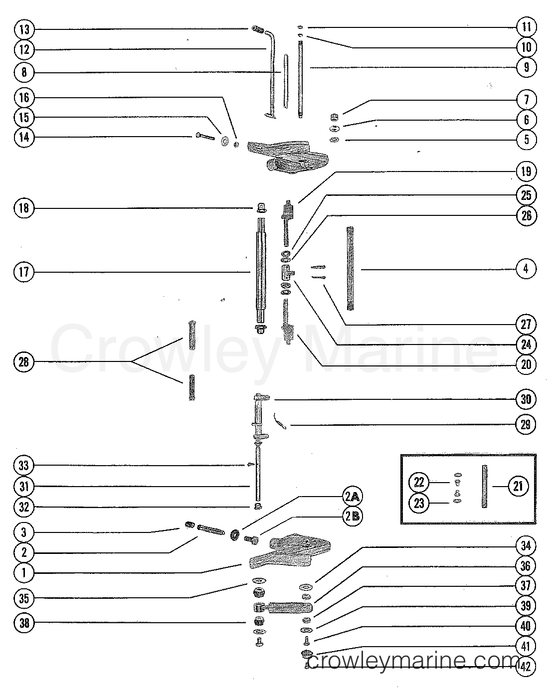 CLAMP BRACKET ASSEMBLY - 1978 Outboard 50 [ML] 1050228 | Crowley Marine