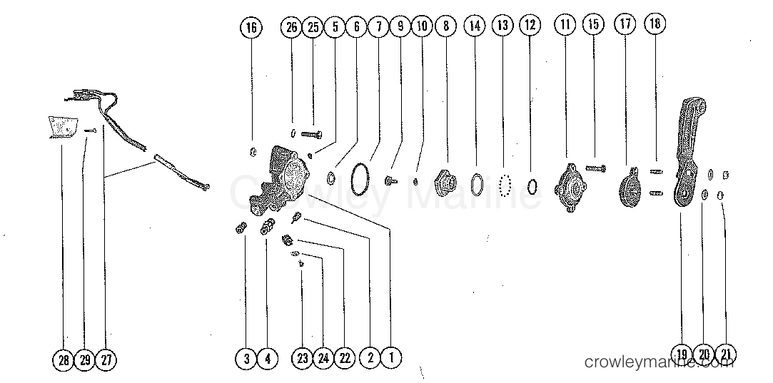 REVERSE LOCK VALVE ASSEMBLY - Serial Range Stern Drive II (1.78:1) 1968 ...