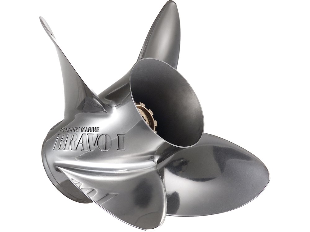 831910A45 Bravo I Prop - 4 Blade 15.25x22RH Stainless Steel - Mercury ...