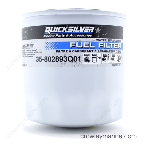 802893Q01 Water Separating Fuel Filter - Quicksilver Brand - Mercury ...