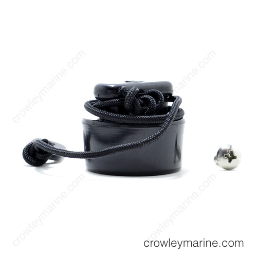 8097802 Drain Plug - Black Cap/String And Clip - Mercury Marine ...