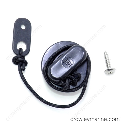 8097802 Drain Plug - Black Cap/String And Clip - Mercury Marine ...