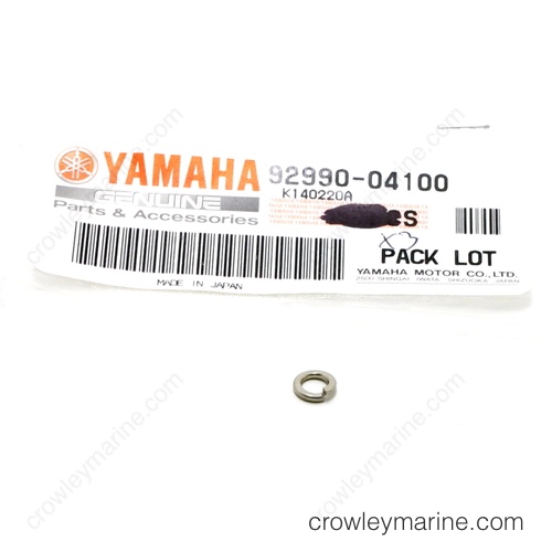 92990-04100-00 Spring Washer - Yamaha Motors | Crowley Marine