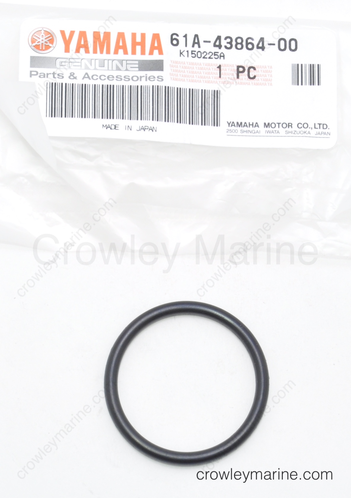 61A-43864-00-00 O-Ring - Yamaha OEM Parts | Crowley Cycles