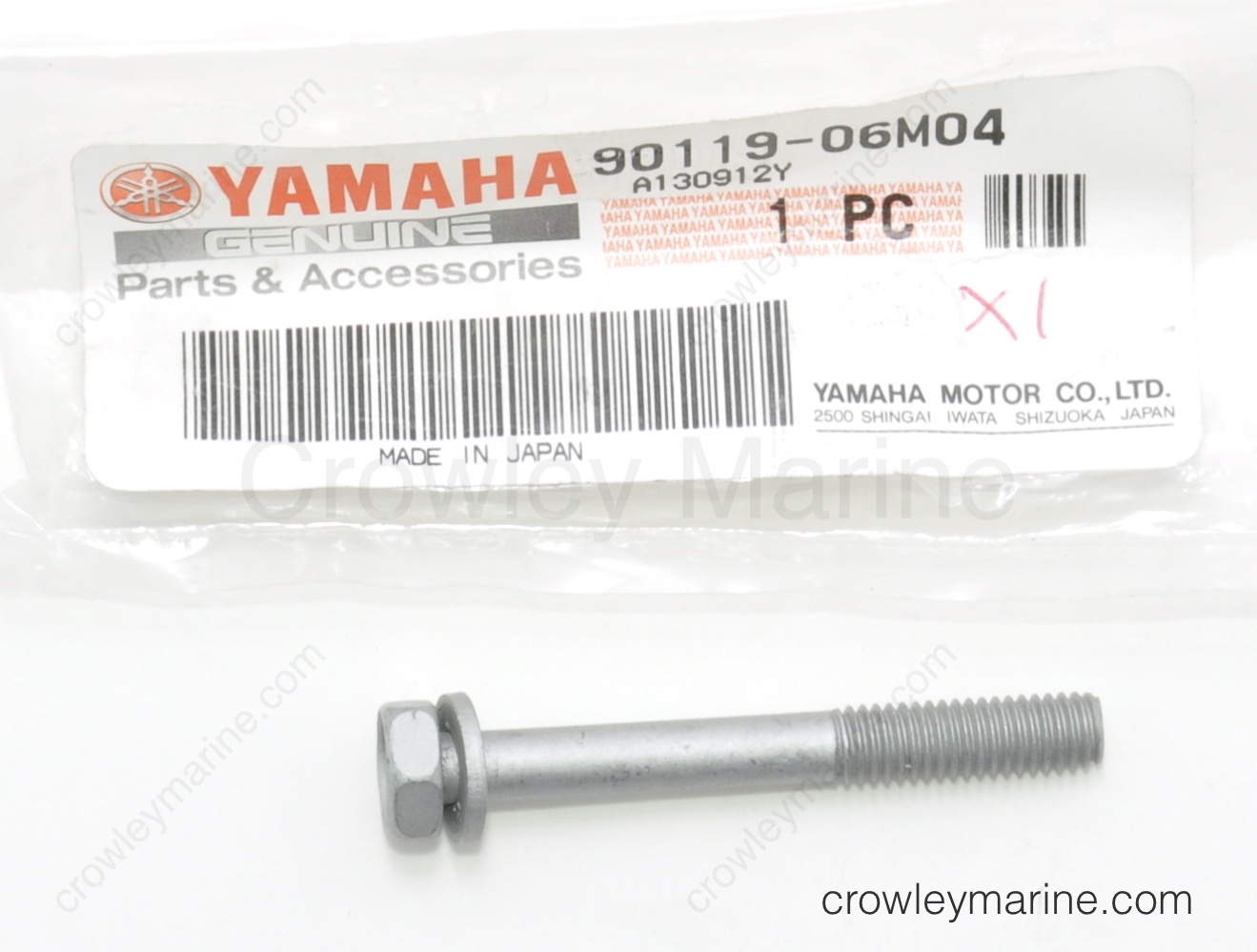 90119-06M04-00 Bolt with Washer - Yamaha Motors | Crowley Marine
