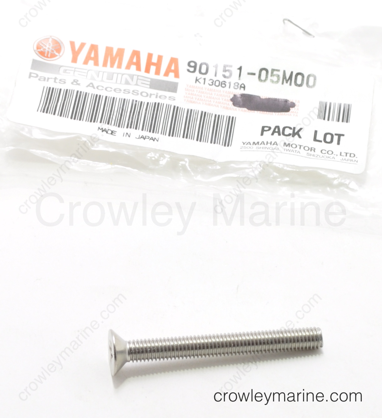 90151-05M00-00 Countersunk Screw - Yamaha Motors | Crowley Marine