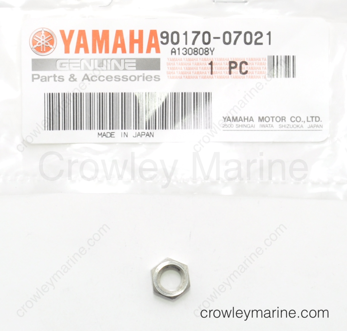 90170-07021-00 Nut - Yamaha Motors | Crowley Marine