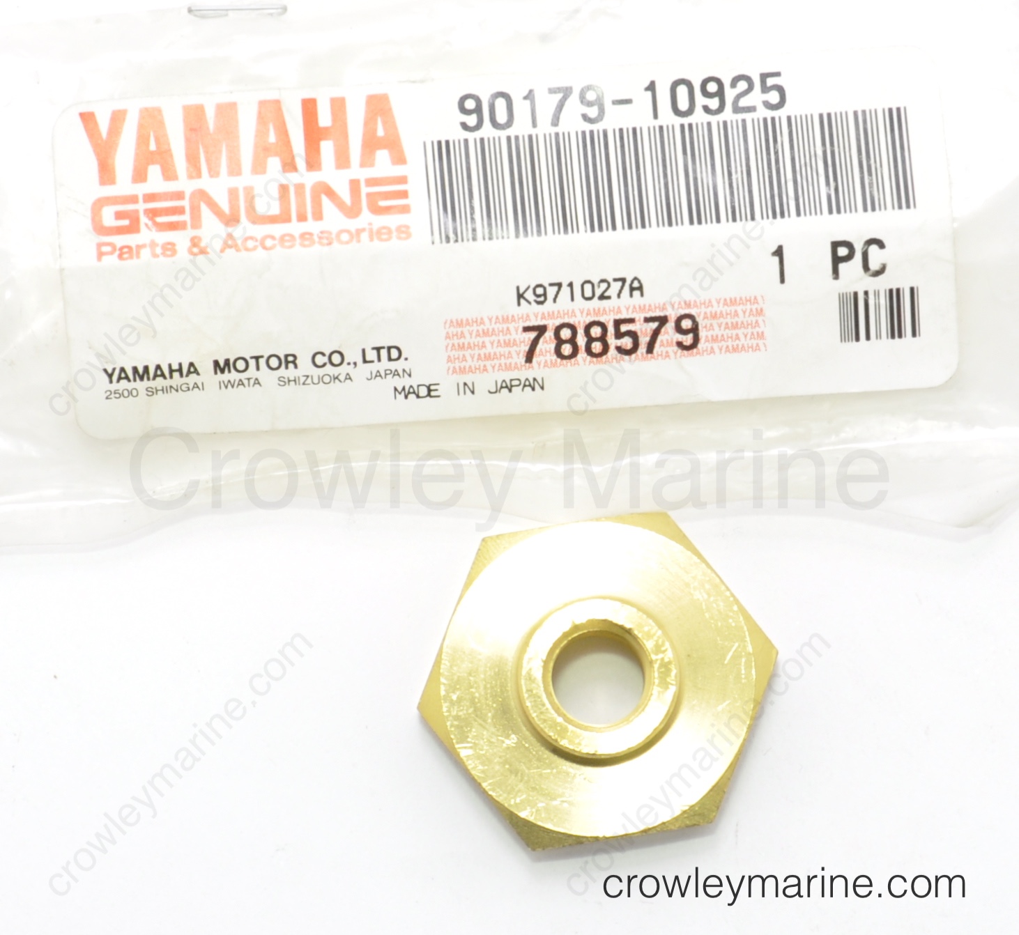 90179-10925-00 Nut - Yamaha Motors | Crowley Marine