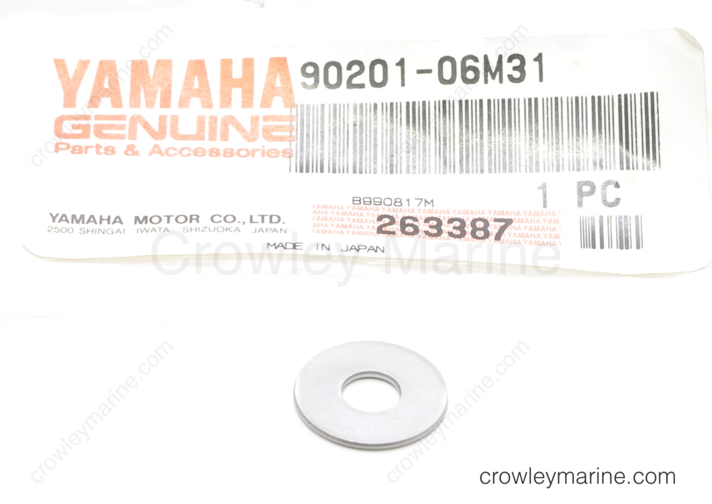 90201-06M31-00 Plate Washer - Yamaha Motors | Crowley Marine
