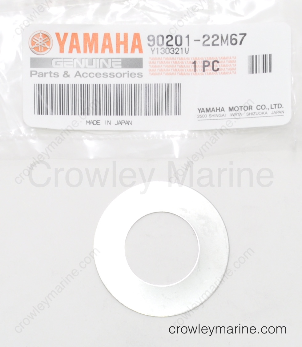 90201-22M67-00 Plate Washer - Yamaha Motors | Crowley Marine