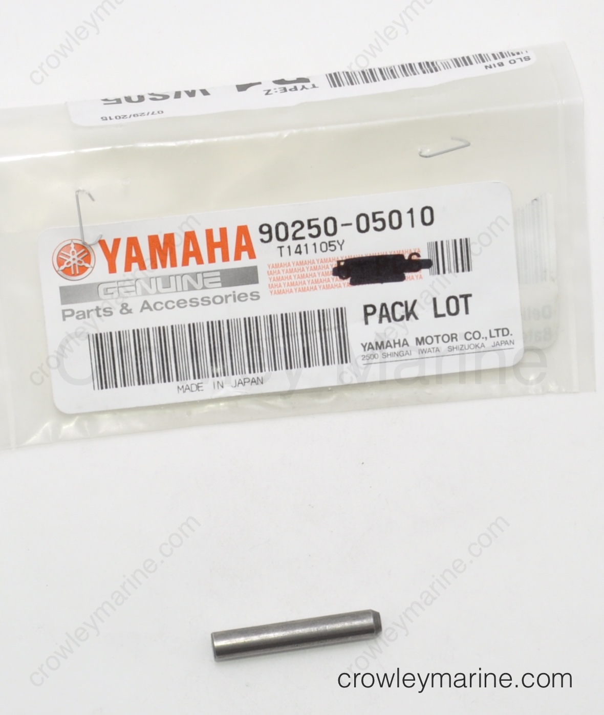 90250-05010-00 Straight Pin - Yamaha Motors | Crowley Marine