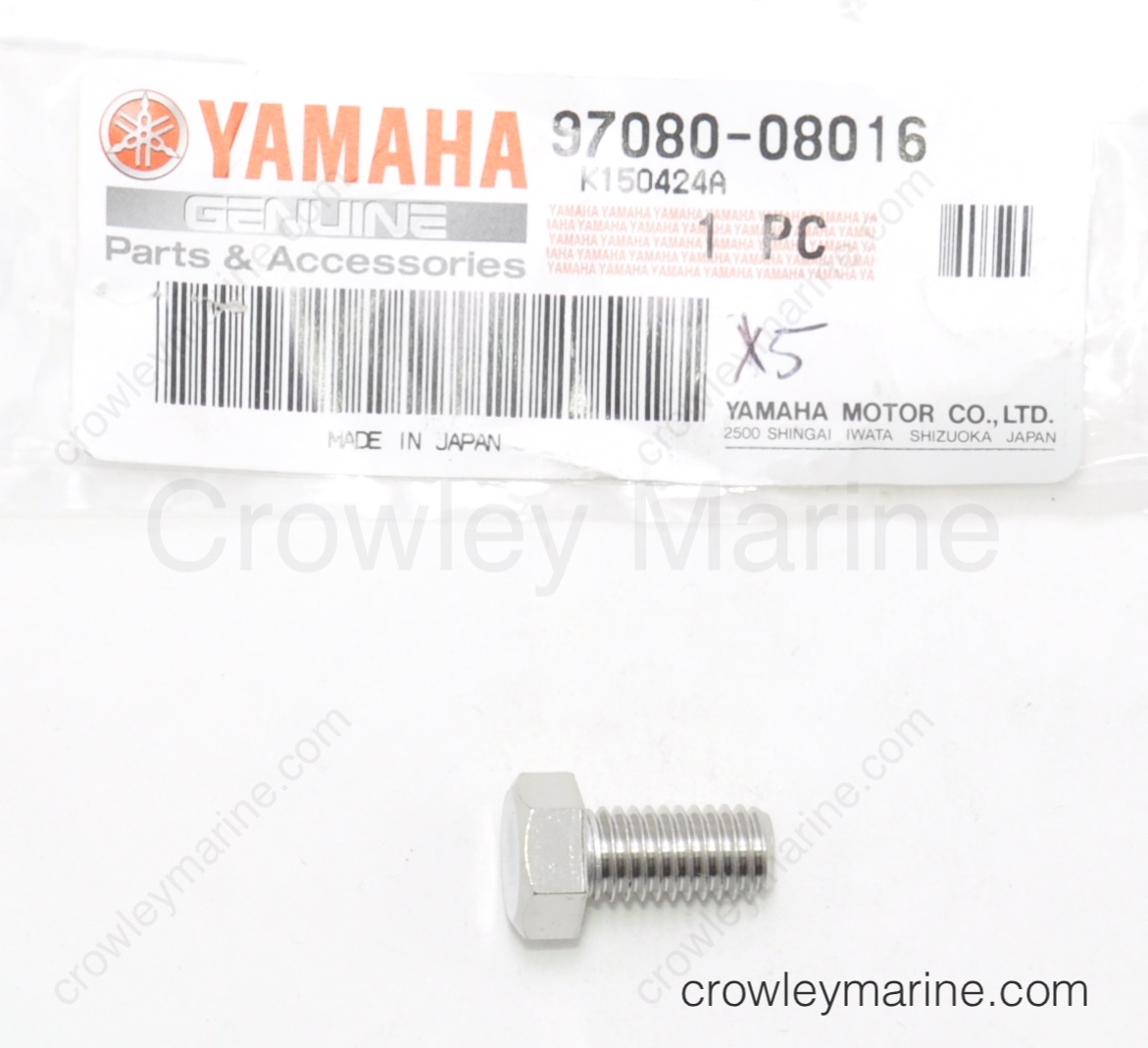 97080-08016-00 Bolt - Yamaha Motors | Crowley Marine
