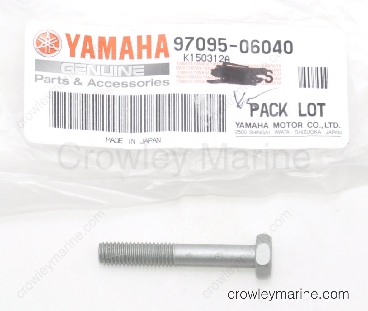 97095-06040-00 Bolt - Yamaha Motors | Crowley Cycles