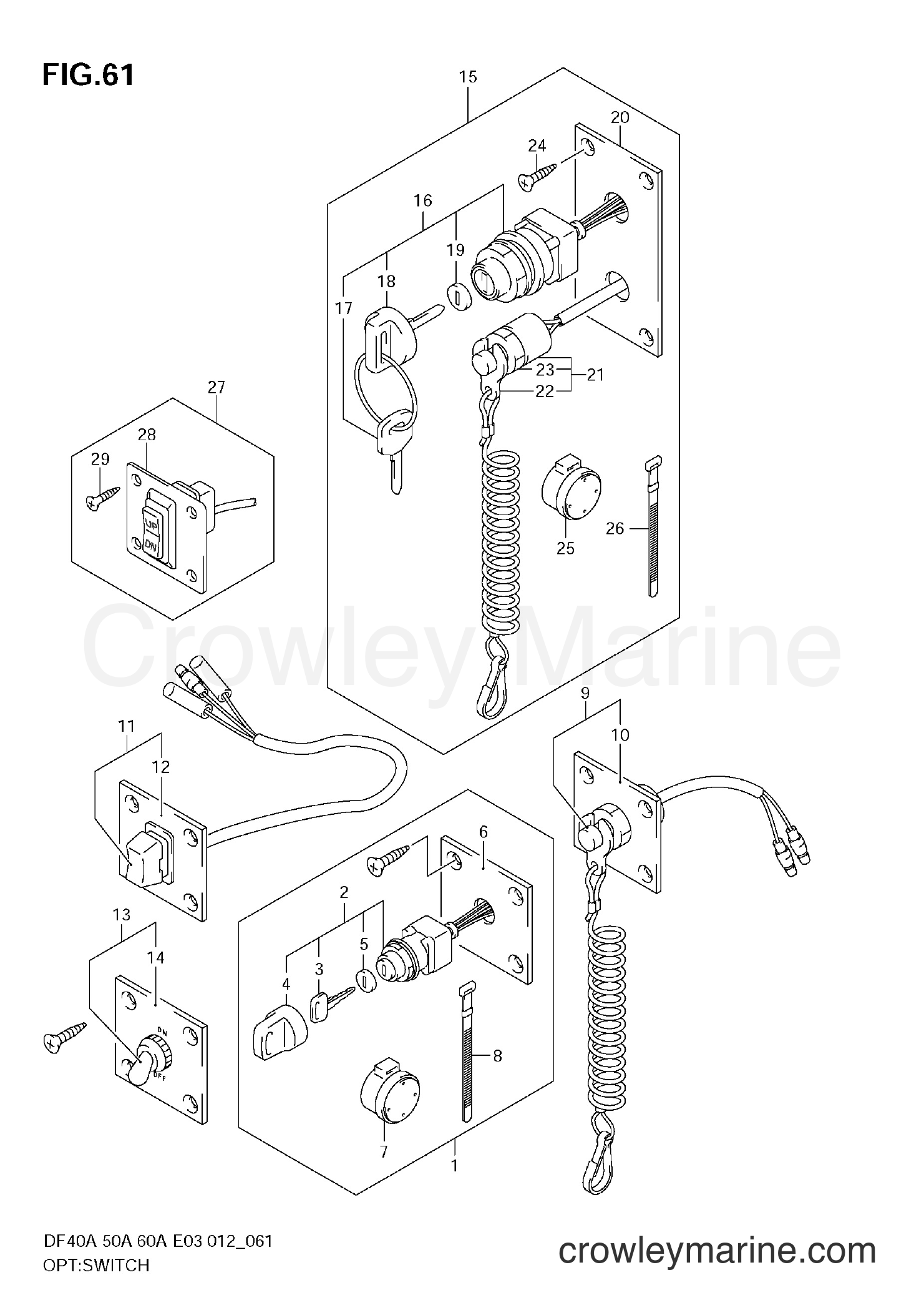 OPT:SWITCH - Serial Range Four-Stroke Outboard 40 DF40A 210001 ...