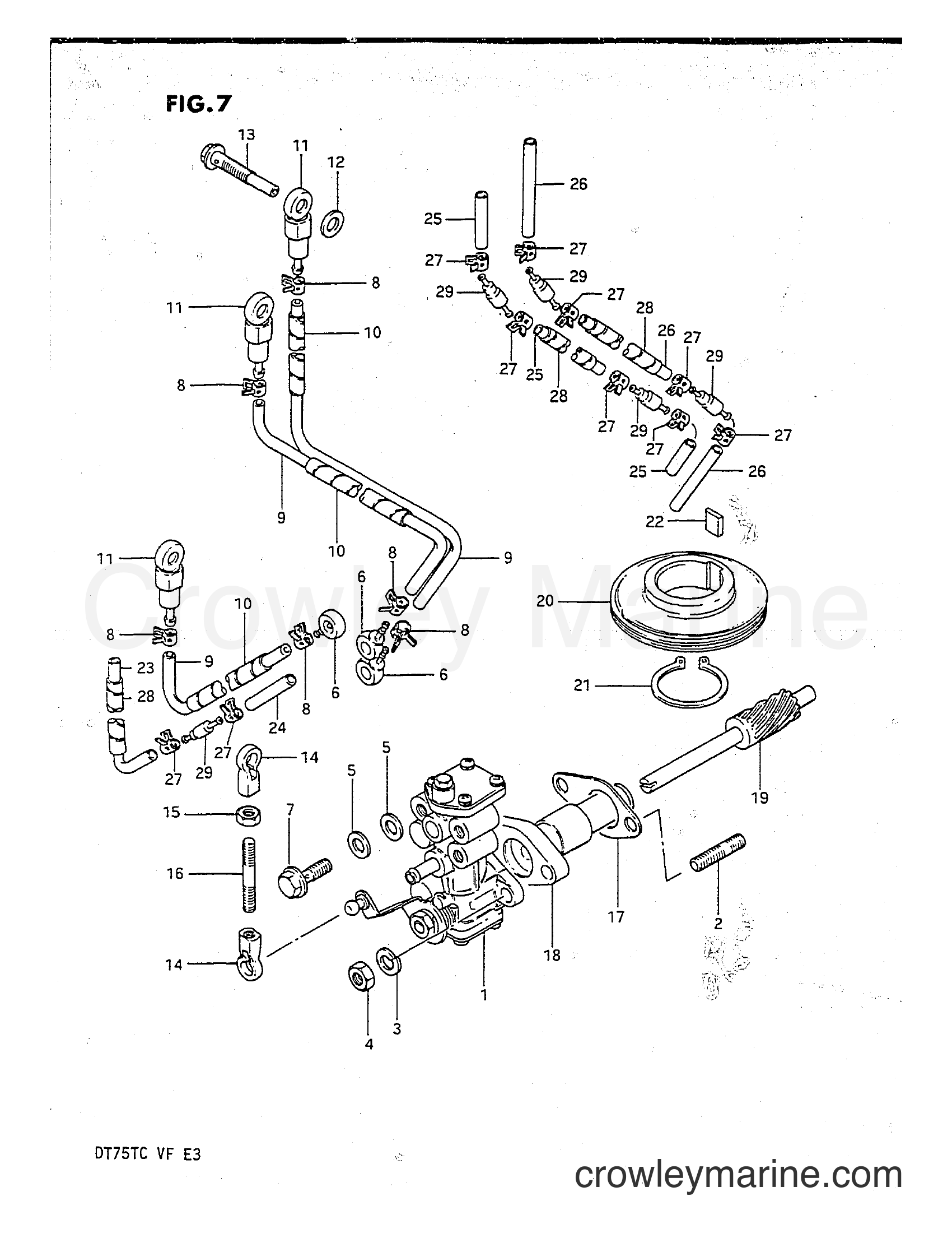 OIL PUMP - 1983 Two-Stroke Outboard 75 DT75 | Crowley Marine