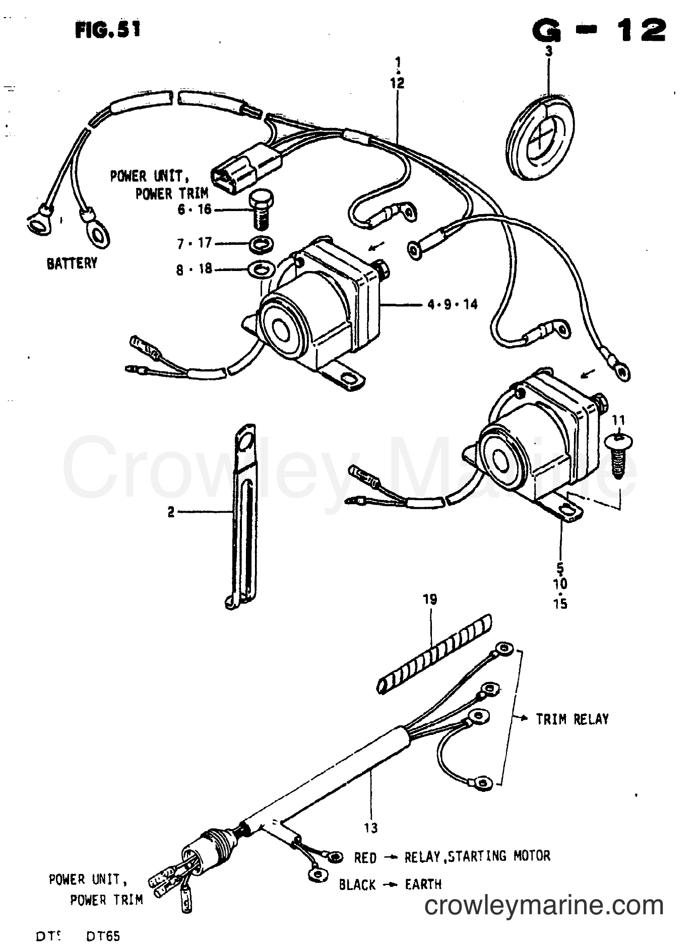 ELECTRICAL (3) - 1980 Two-Stroke Outboard 65 DT65 | Crowley Marine