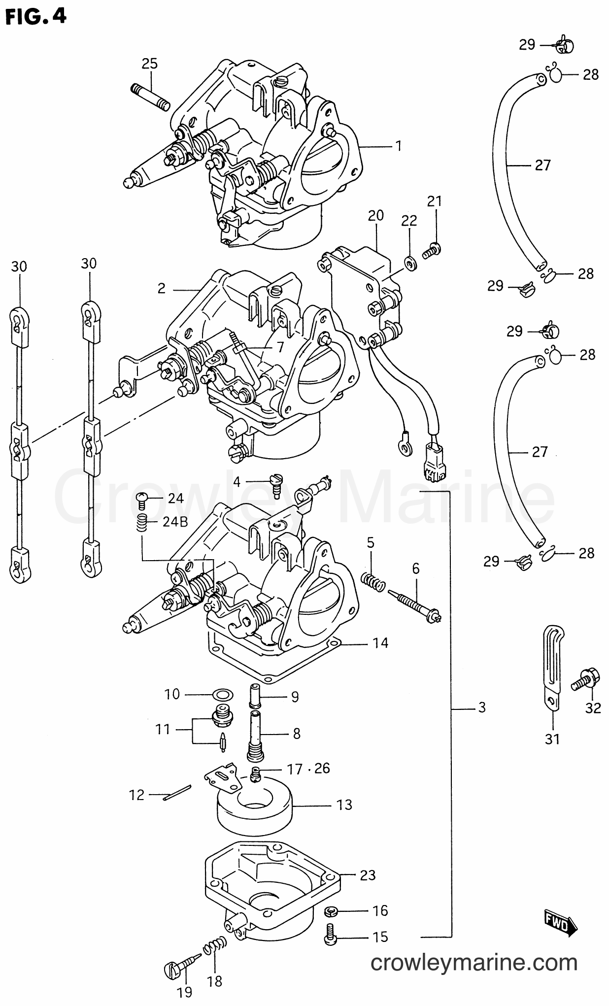 CARBURETOR (DT75) - 1988 Two-Stroke Outboard 85 DT85 | Crowley Marine