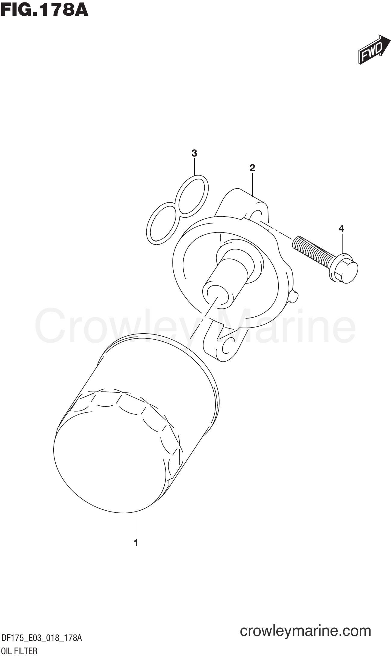 OIL FILTER - 2018 Four-Stroke Outboard 150 DF150ST | Crowley Marine