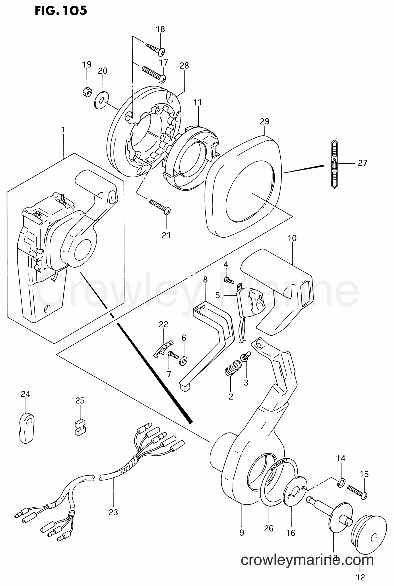 OPT:CONCEALED REMOCON (1) - 1989 Two-Stroke Outboard 200 DT200G ...
