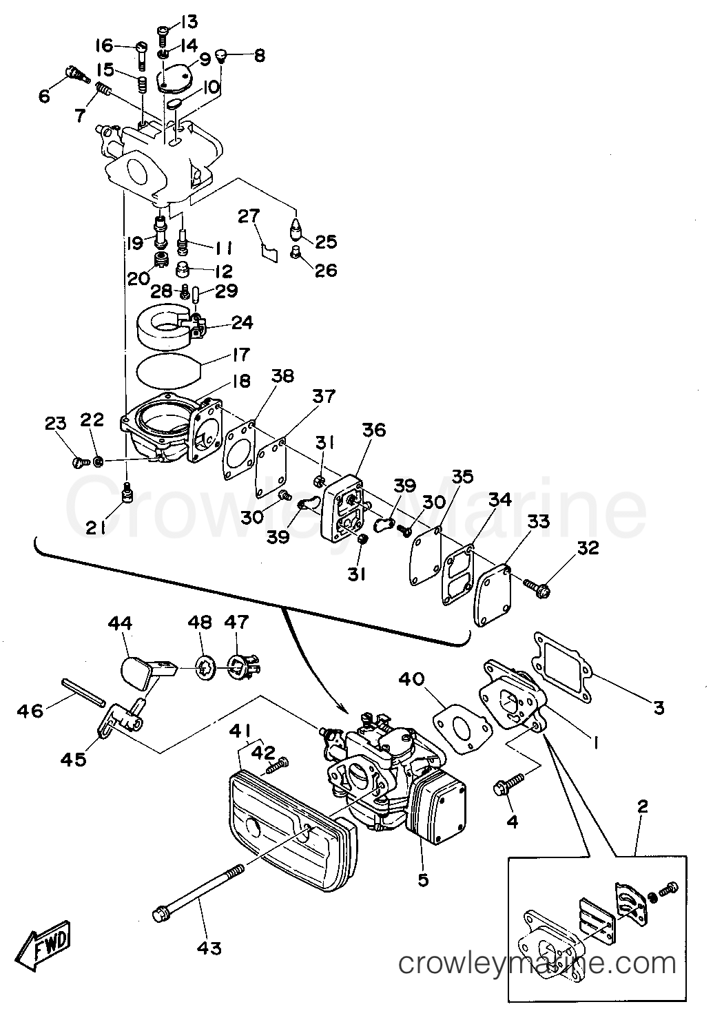 INTAKE - 1995 Outboard 3hp 3MSHT | Crowley Marine