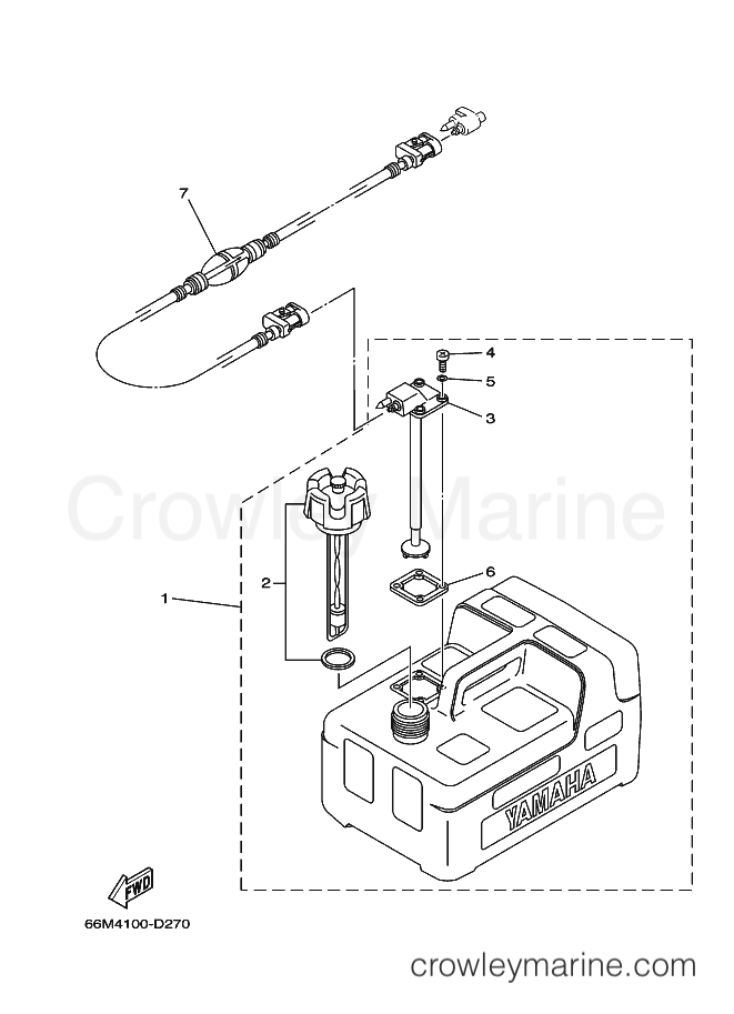FUEL TANK - 2012 International 4hp F4BMH (6BV3) [020] | Crowley Marine