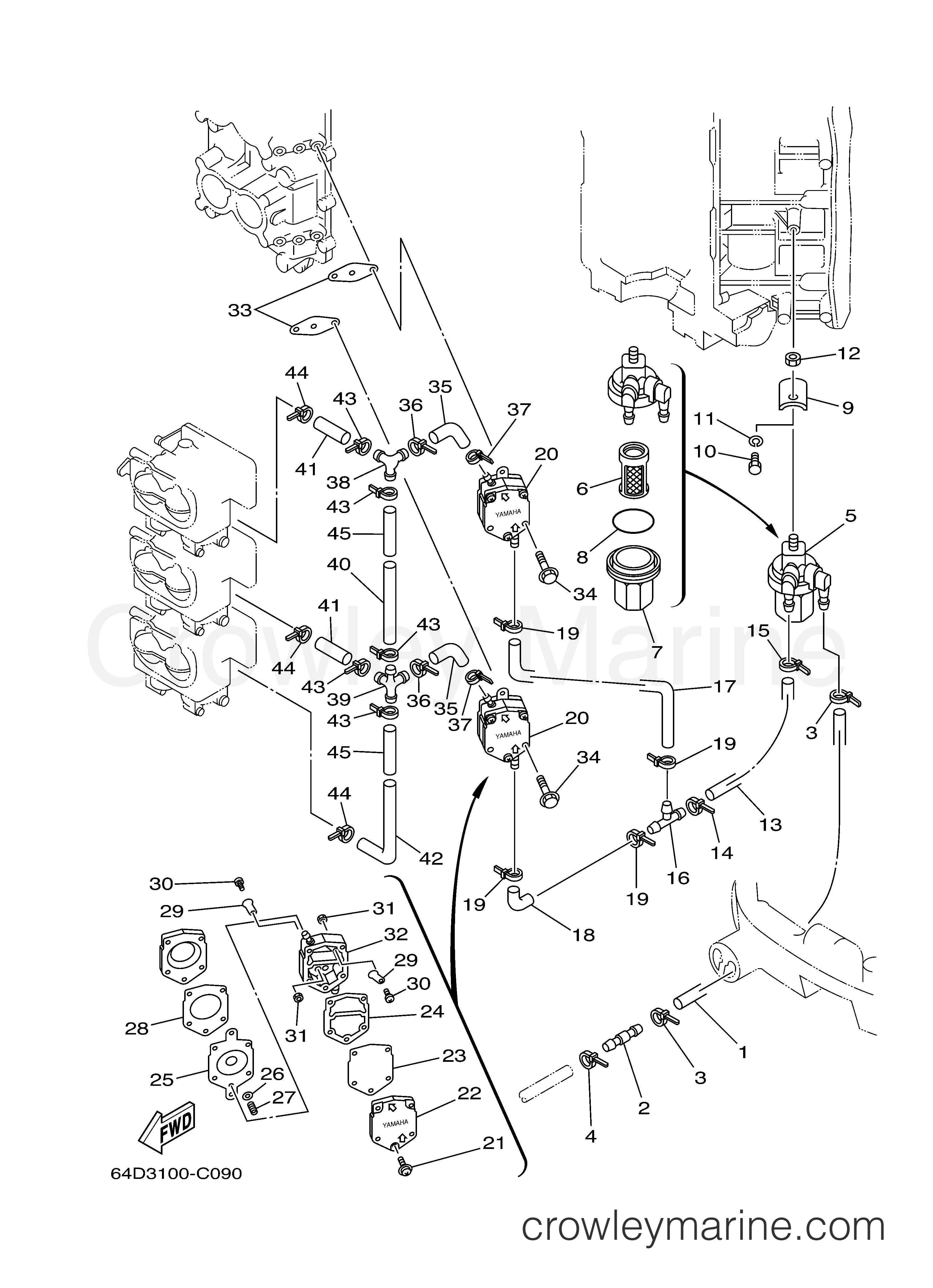 FUEL - 2004 Outboard 150hp 150TXRC | Crowley Marine