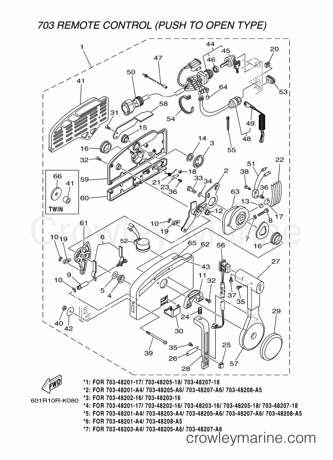 REMOTE CONTROL ASSY 4 - 2011 International RIGGING RIGGING REMOCON-2011 ...
