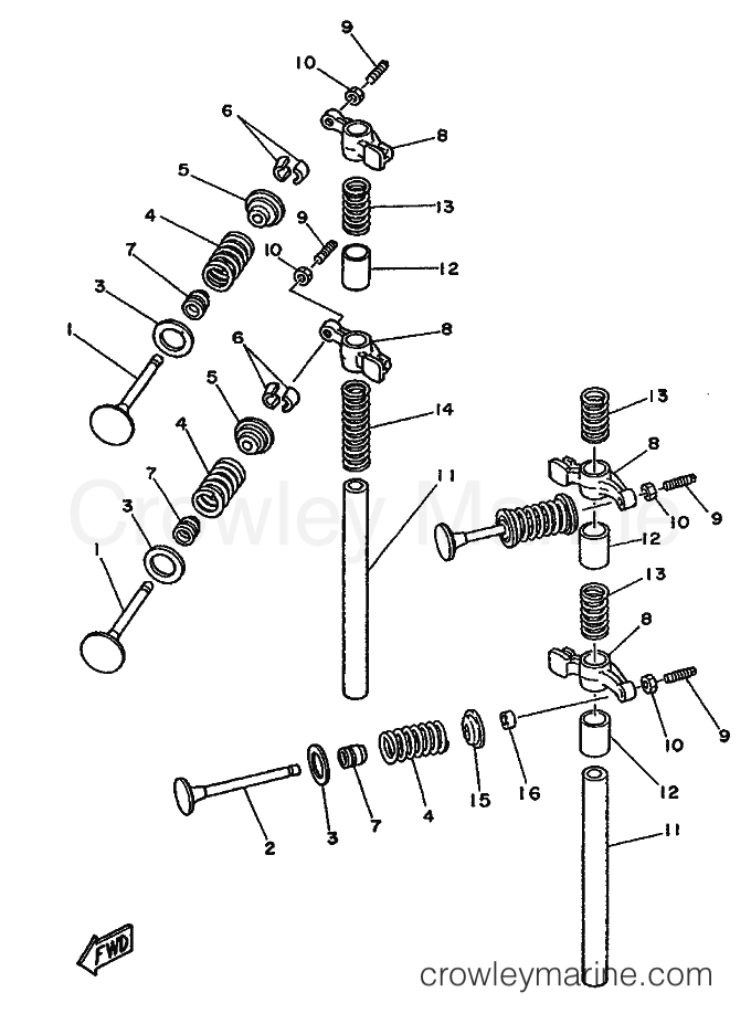VALVE - 1987 International 8hp F8BM (6J7) [999] | Crowley Marine